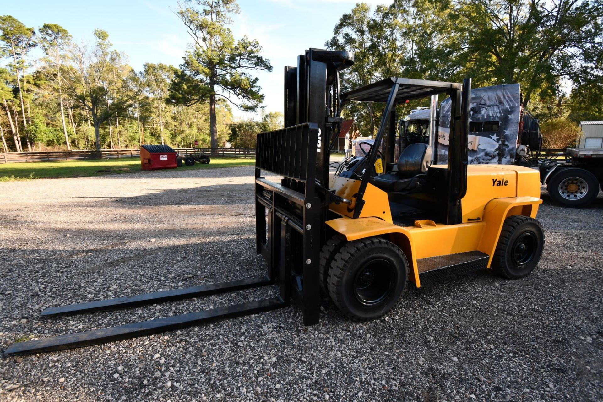 LPG FORKLIFT, YALE 15,500-LB. BASE CAP MDL GLP155, GM Vortec LPG engine ...
