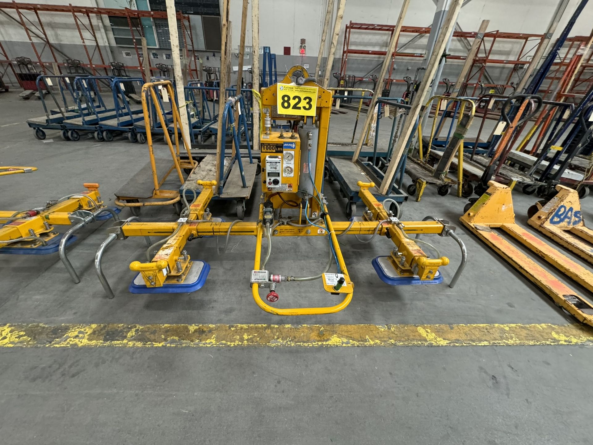 ANVER, AT150M4H-86-918NBR, 700 LBS, 6 POD, GLASS SUCTION, LIFTER, 2011 ...