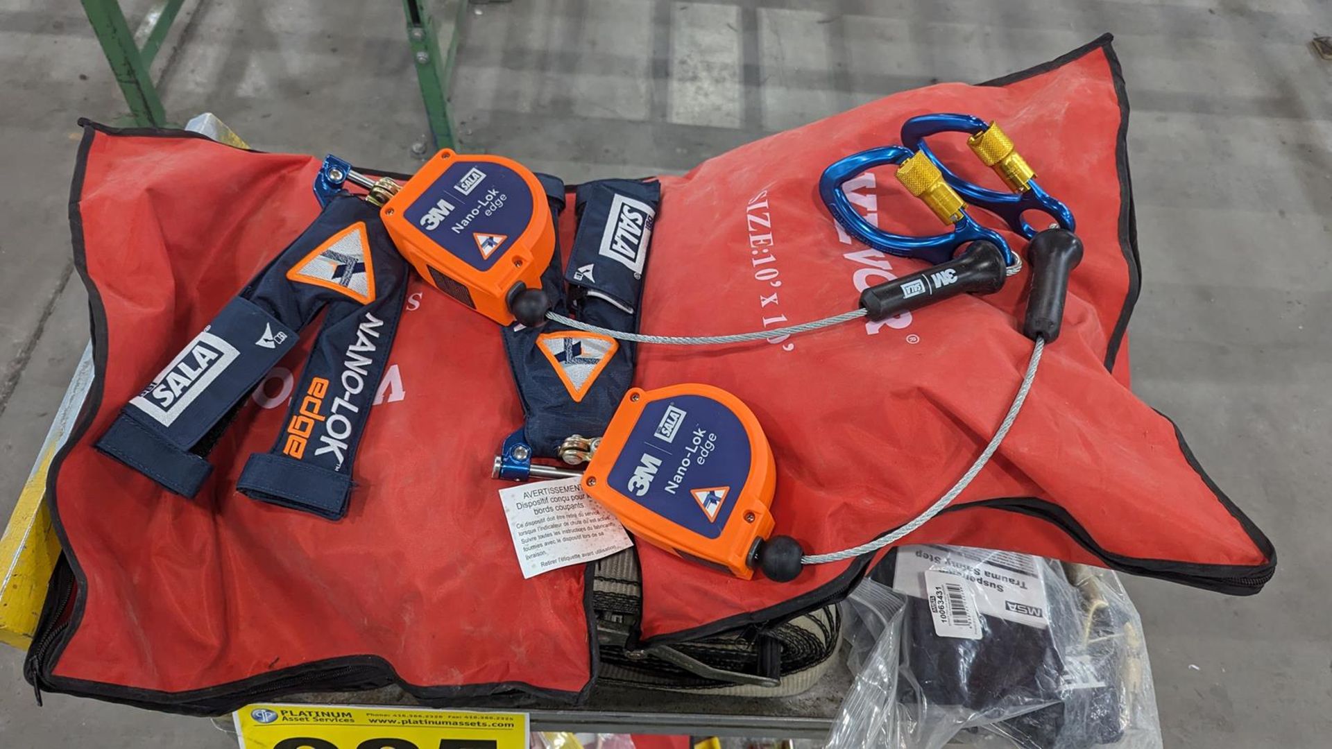 LOT OF 3M, NANO-LOOK, EDGE, FALL PROTECTION AND RELATED SUPPLIES