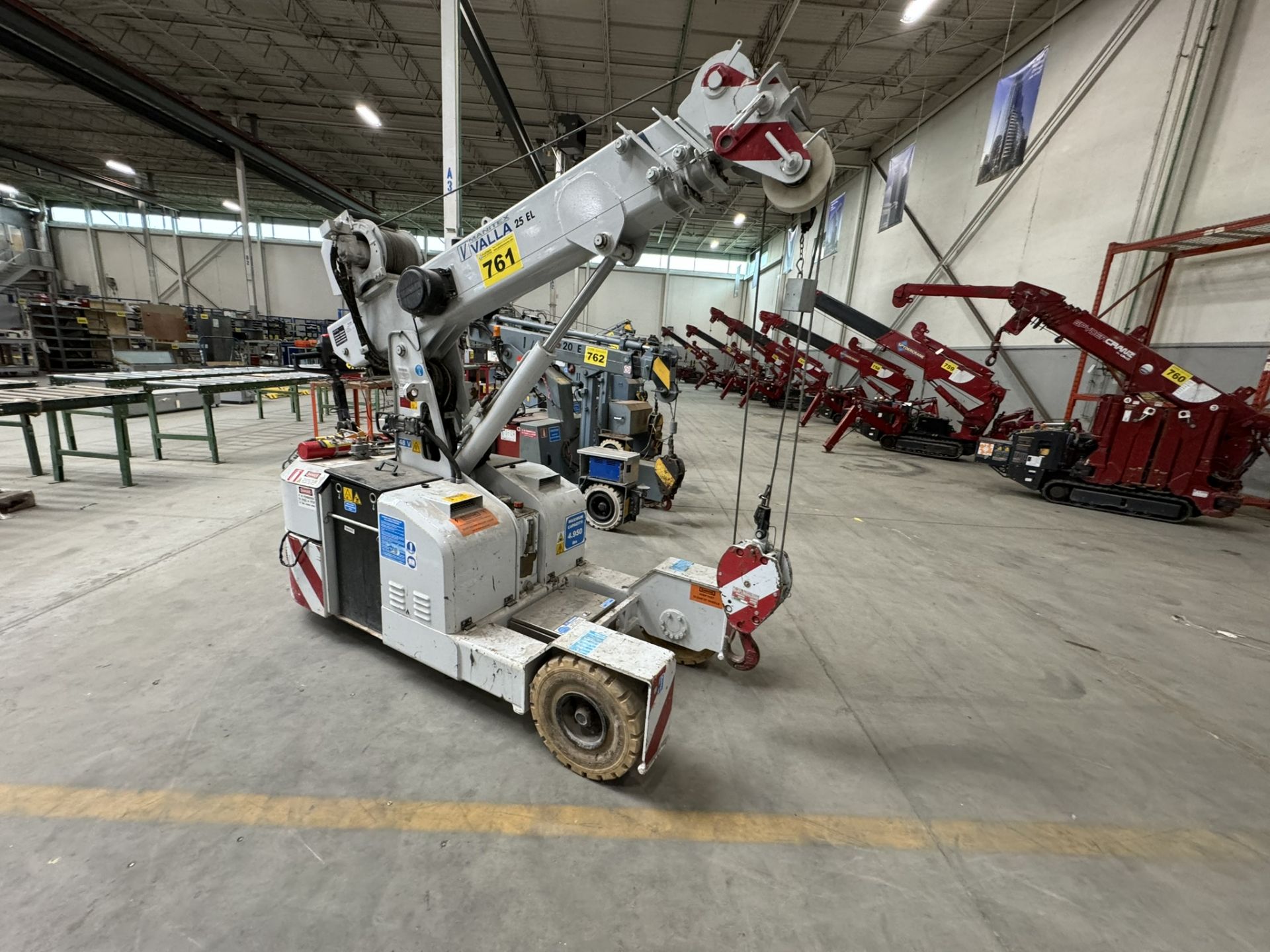 MANITEX, VALLA 25 EL, 4,950 LBS., ELECTRIC MINI CRANE, 2014, S/N 9222 ...
