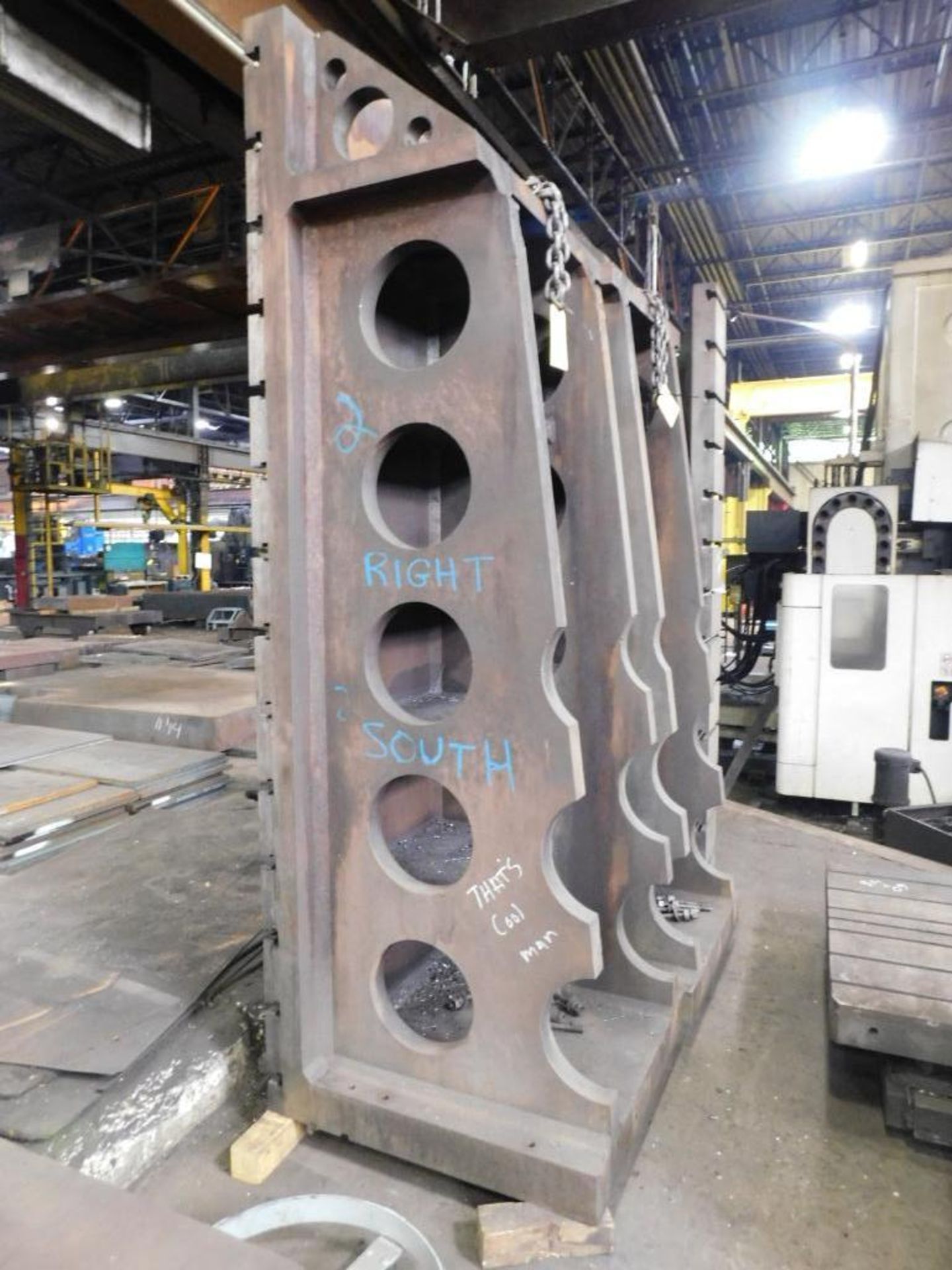 { Choice of lots: 107, 108 } 112" x 35-3/4" T-Slot Angle Plate