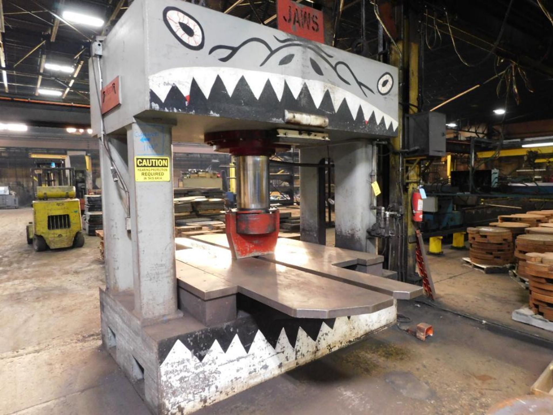 Custom Built Hydraulic Jaw Press (Unit # 139) w/25-HP Hydraulic System ...