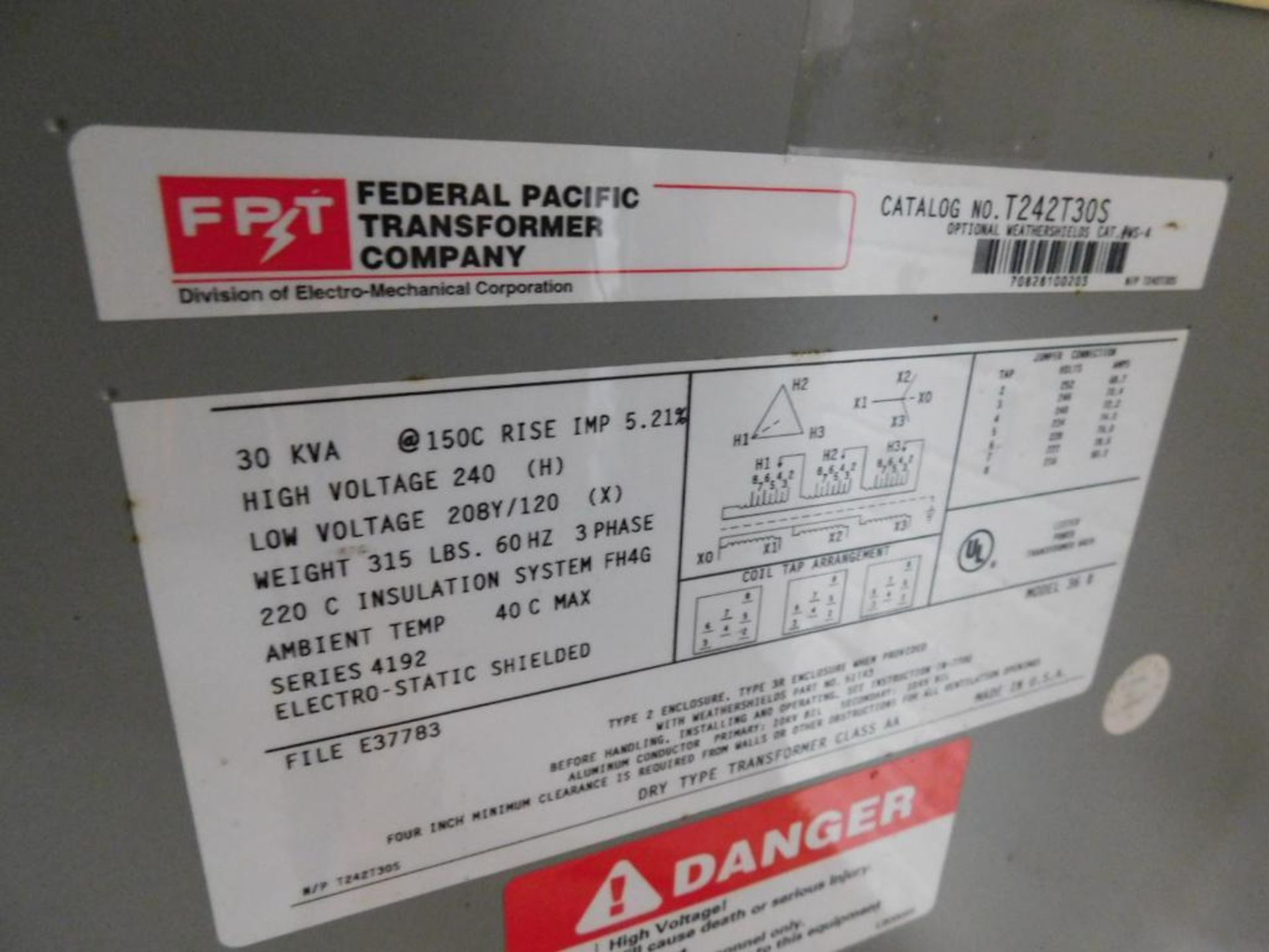 FPT 30 KVA Ventilated Dry-Type Transformer
