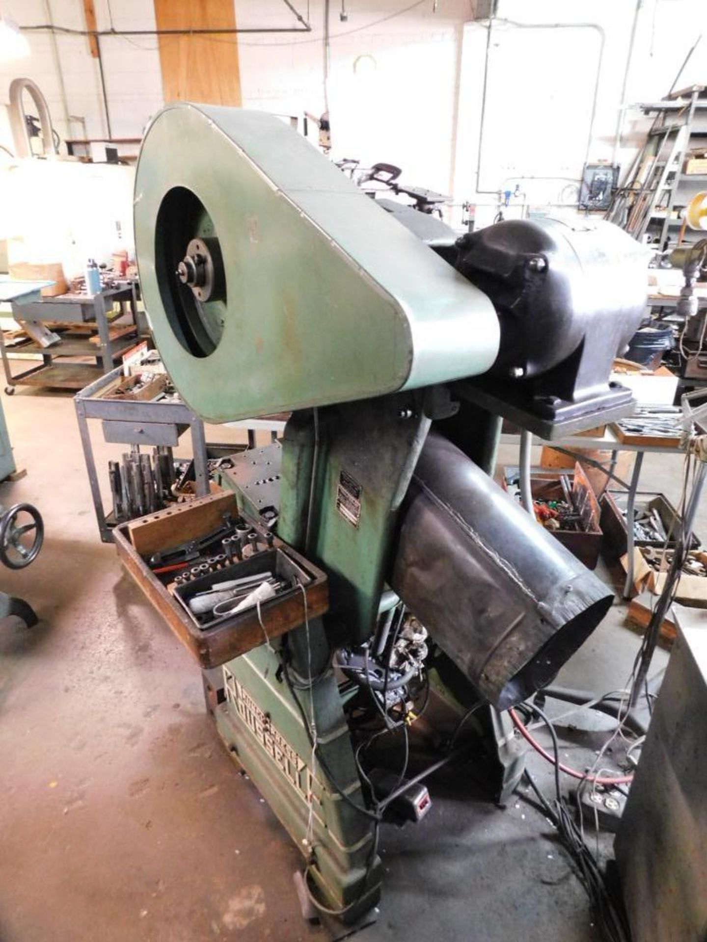 Rousselle No. 2 15-Ton OBI Air Clutch Punch Press. 2" Stroke, 6.75 ...
