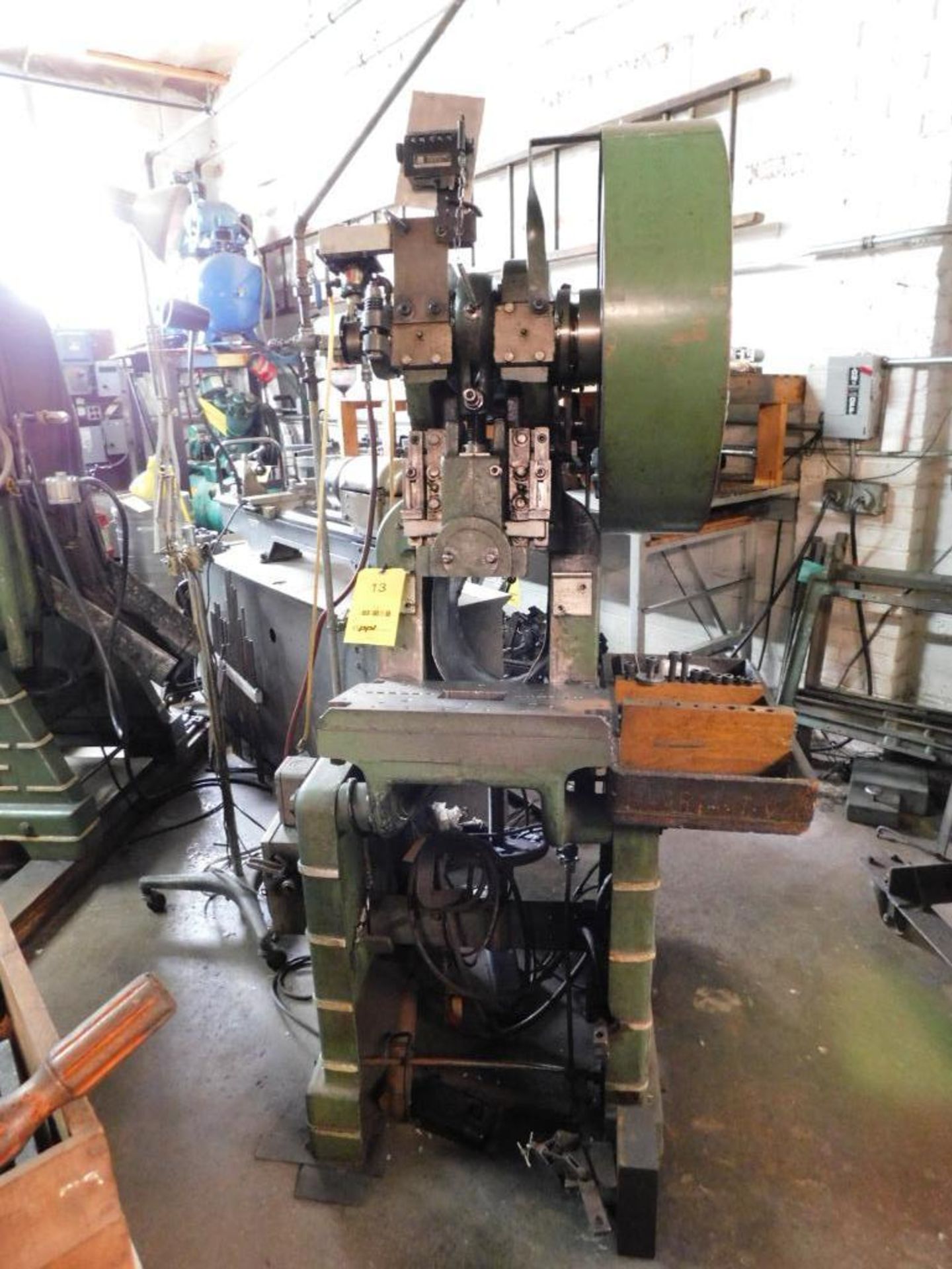 Rousselle No. 2 15-Ton OBI Air Clutch Punch Press. 2" Stroke, 6.75 ...