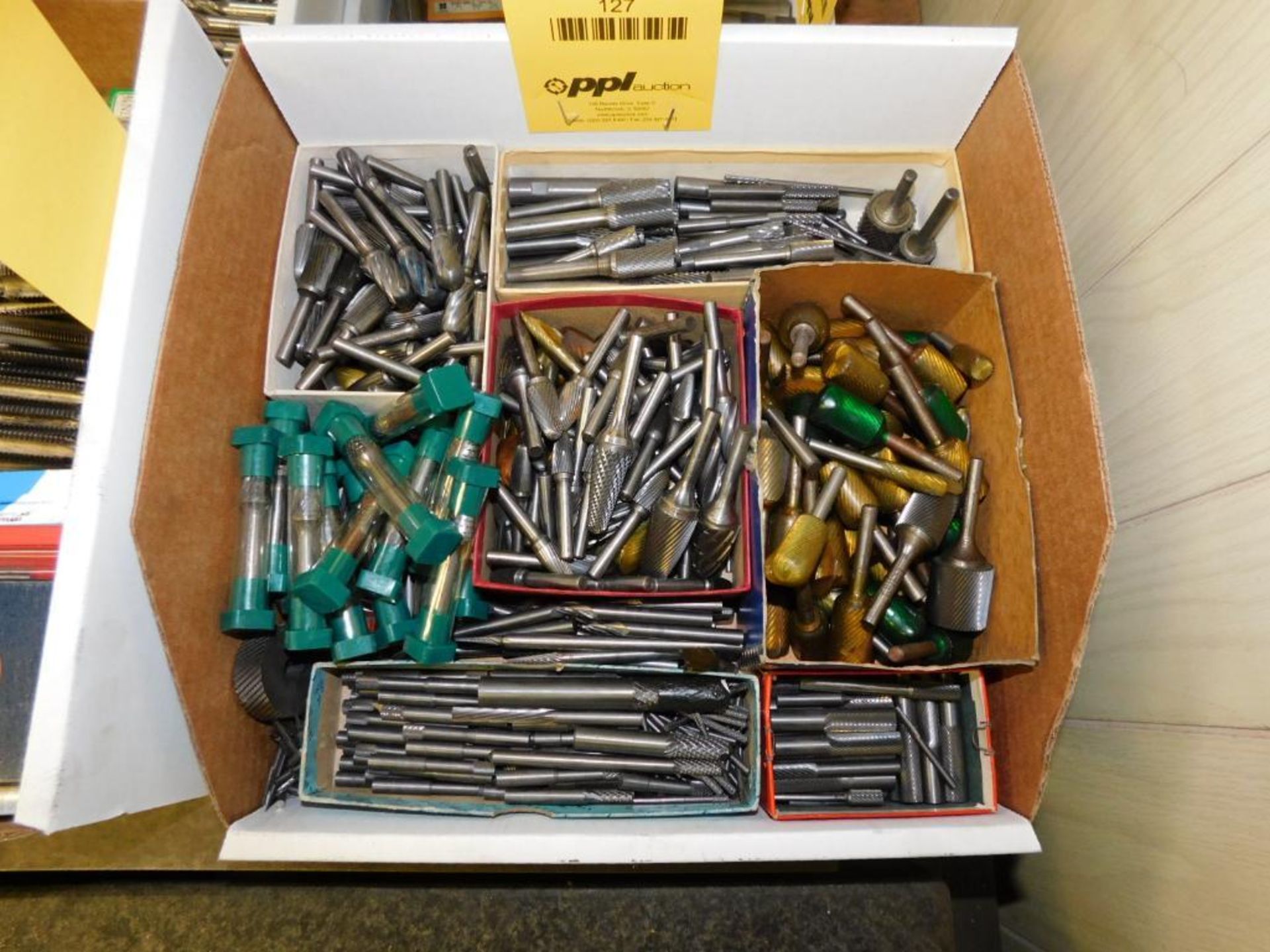 LOT: Assorted Carbide Burrs, Straight, Flute, Ball Nose, Cone, Misc. Shapes
