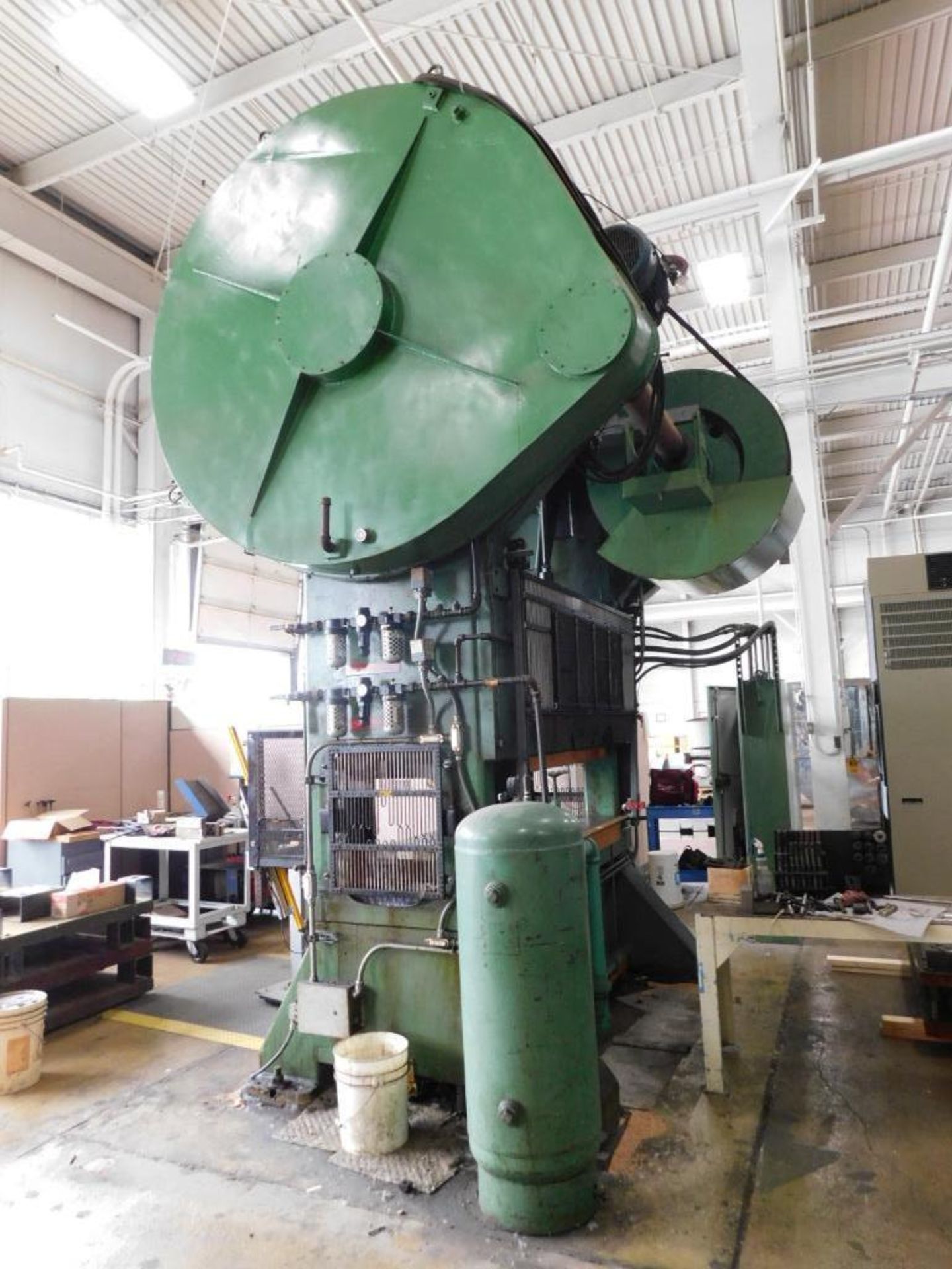 Johnson S2-250-72-36-A.C. 250 Ton Straight Punch Press, 72" x 38-1/2 ...