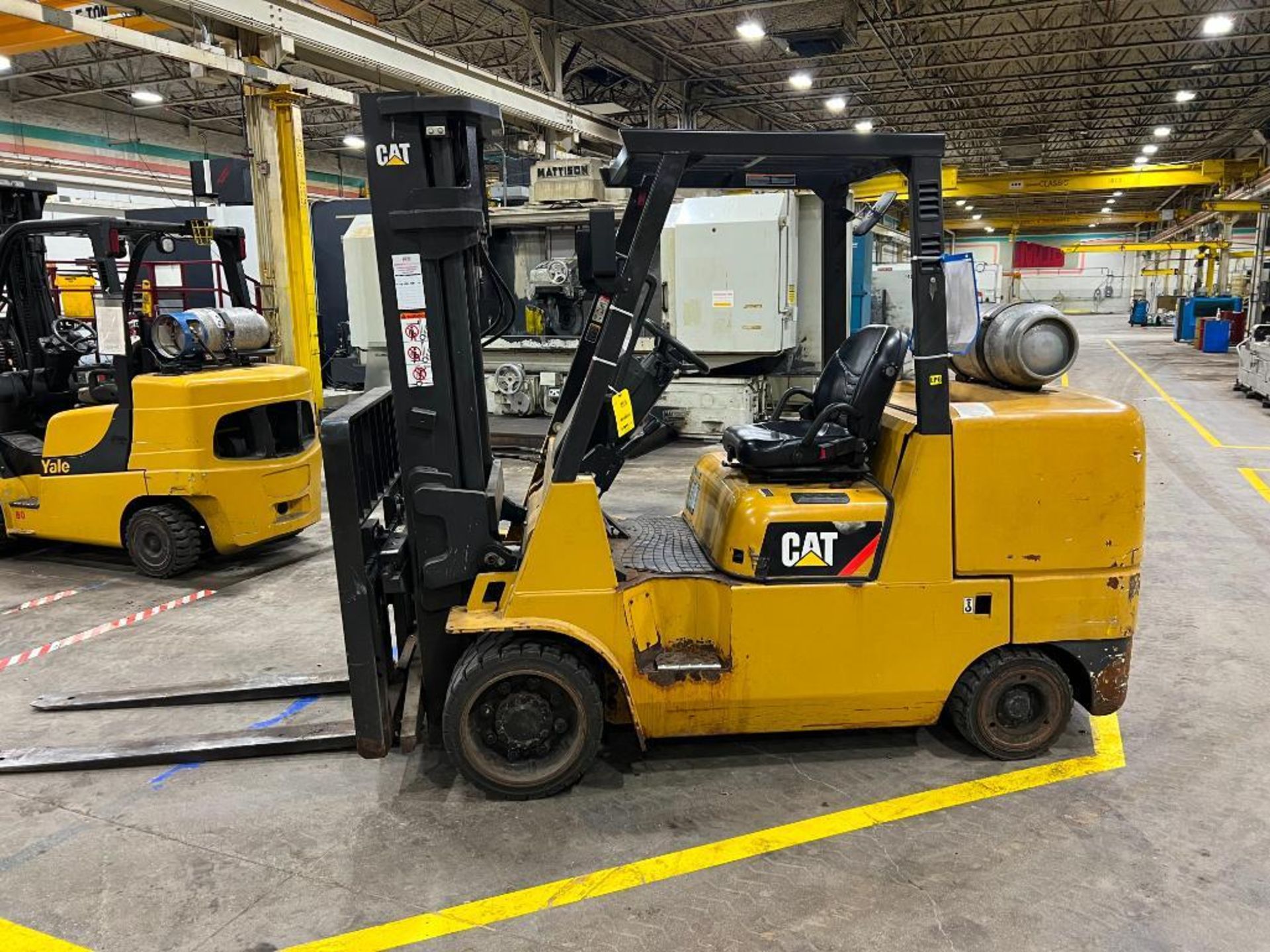 CAT GC55K Forklift, 12,000 Lb. Capacity, Side Shift, Propane, S/N ...