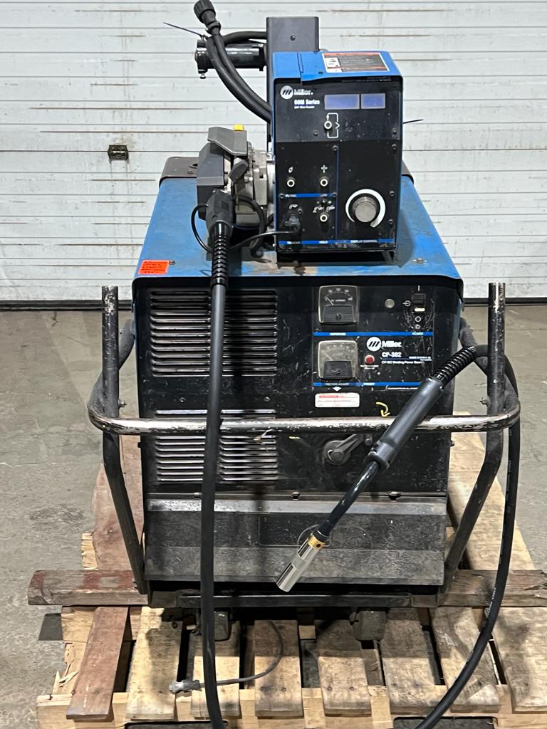 Miller CP-302 Mig Welder 300 Amp Mig with 60 Series 4-Wheel Wire Feeder ...