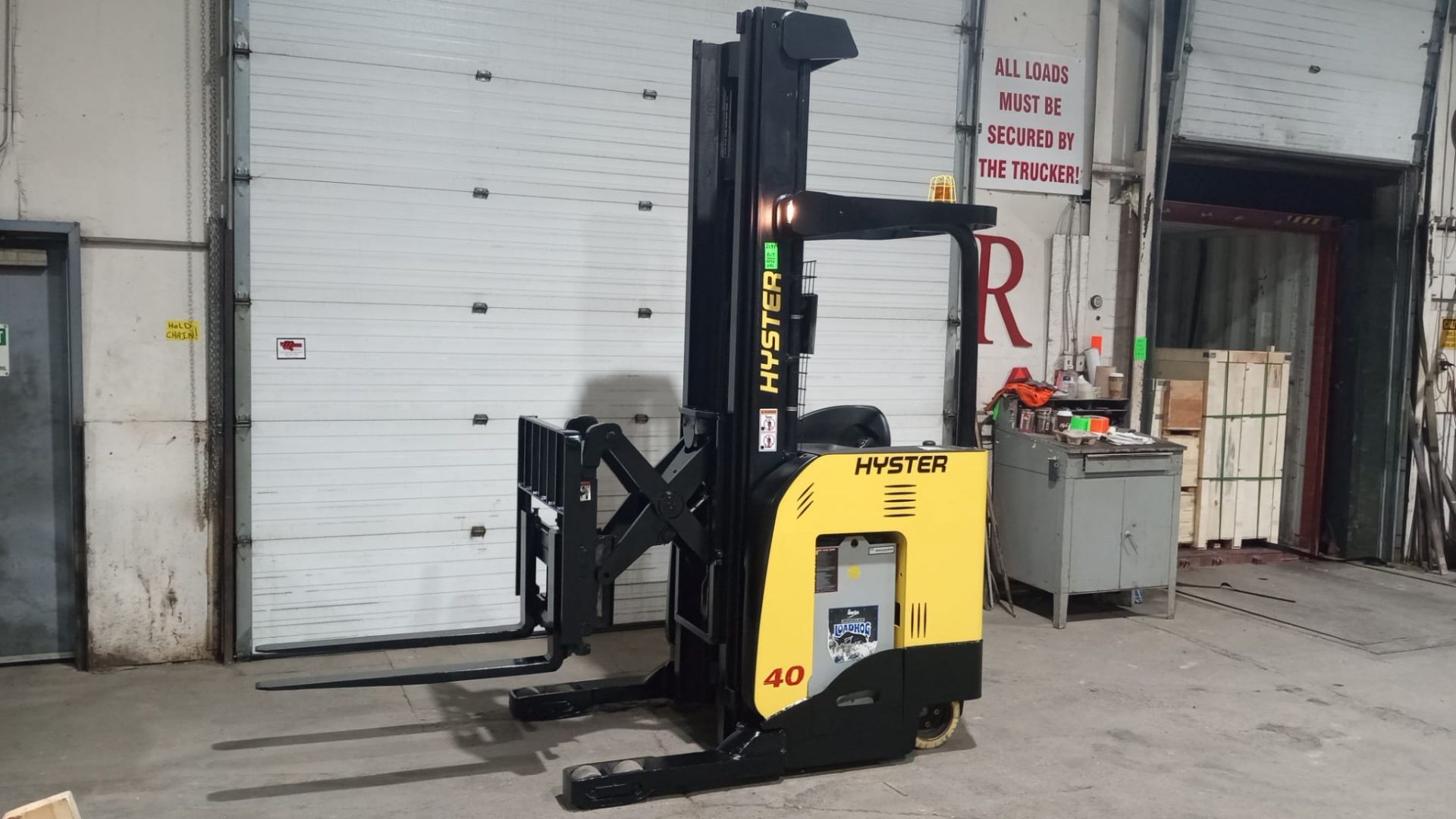 2017 Hyster Reach Truck 4000lbs Capacity Unit with 24V Battery with ...