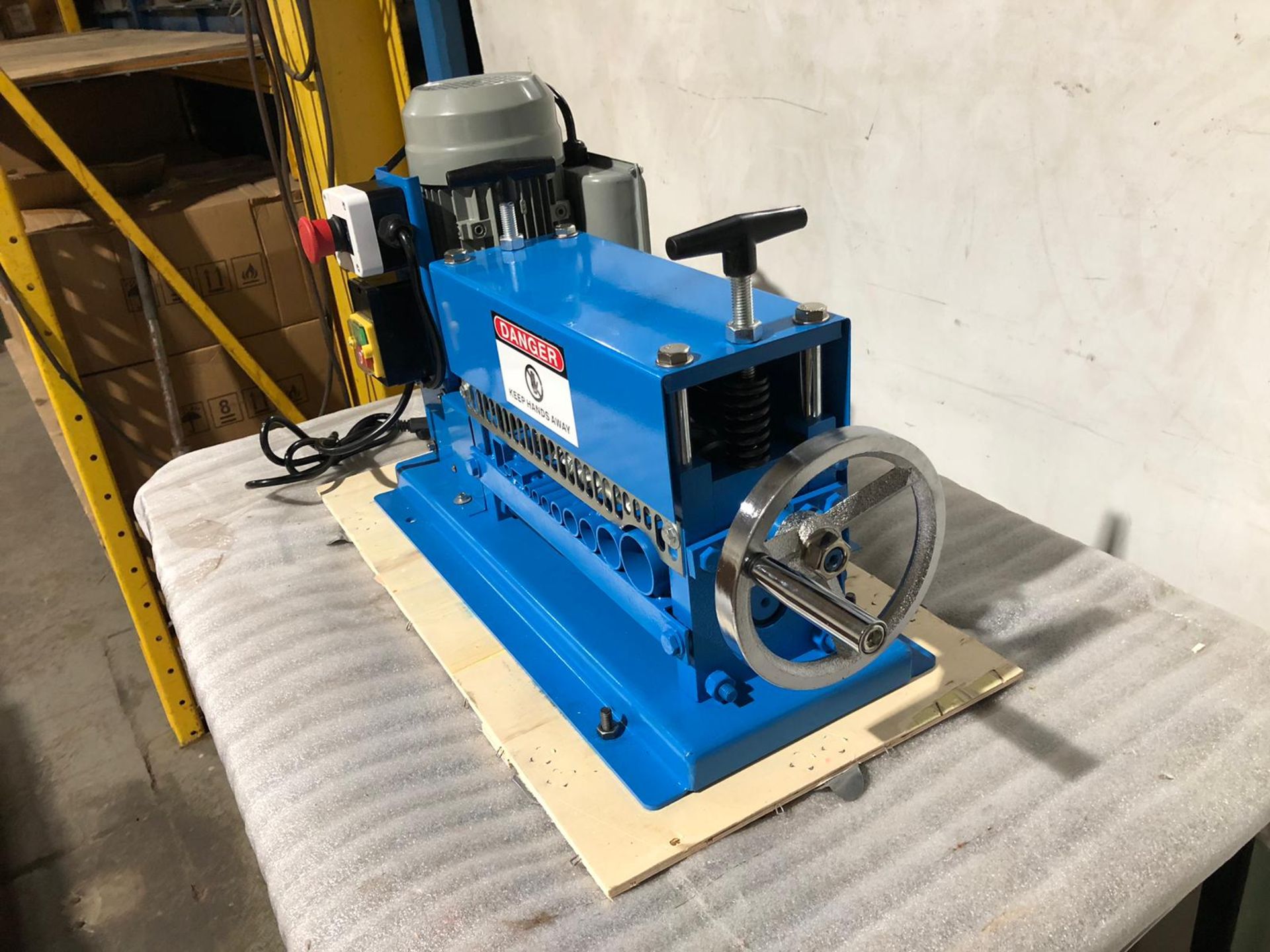 MINT and UNUSED Cable Wire Stripper - up to 1" - benchtop machine NEW ...