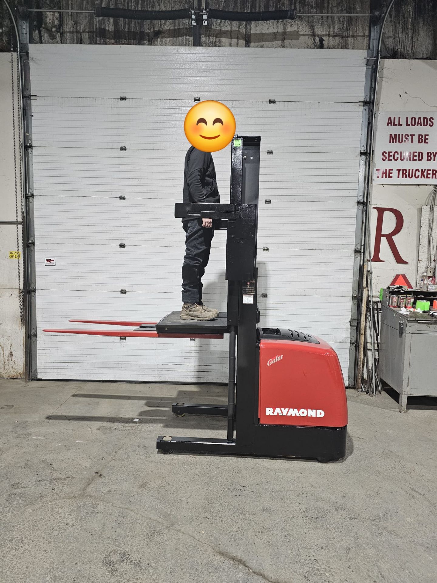 Raymond Order Picker 2200lbs capacity electric Powered Pallet Cart 24V ...