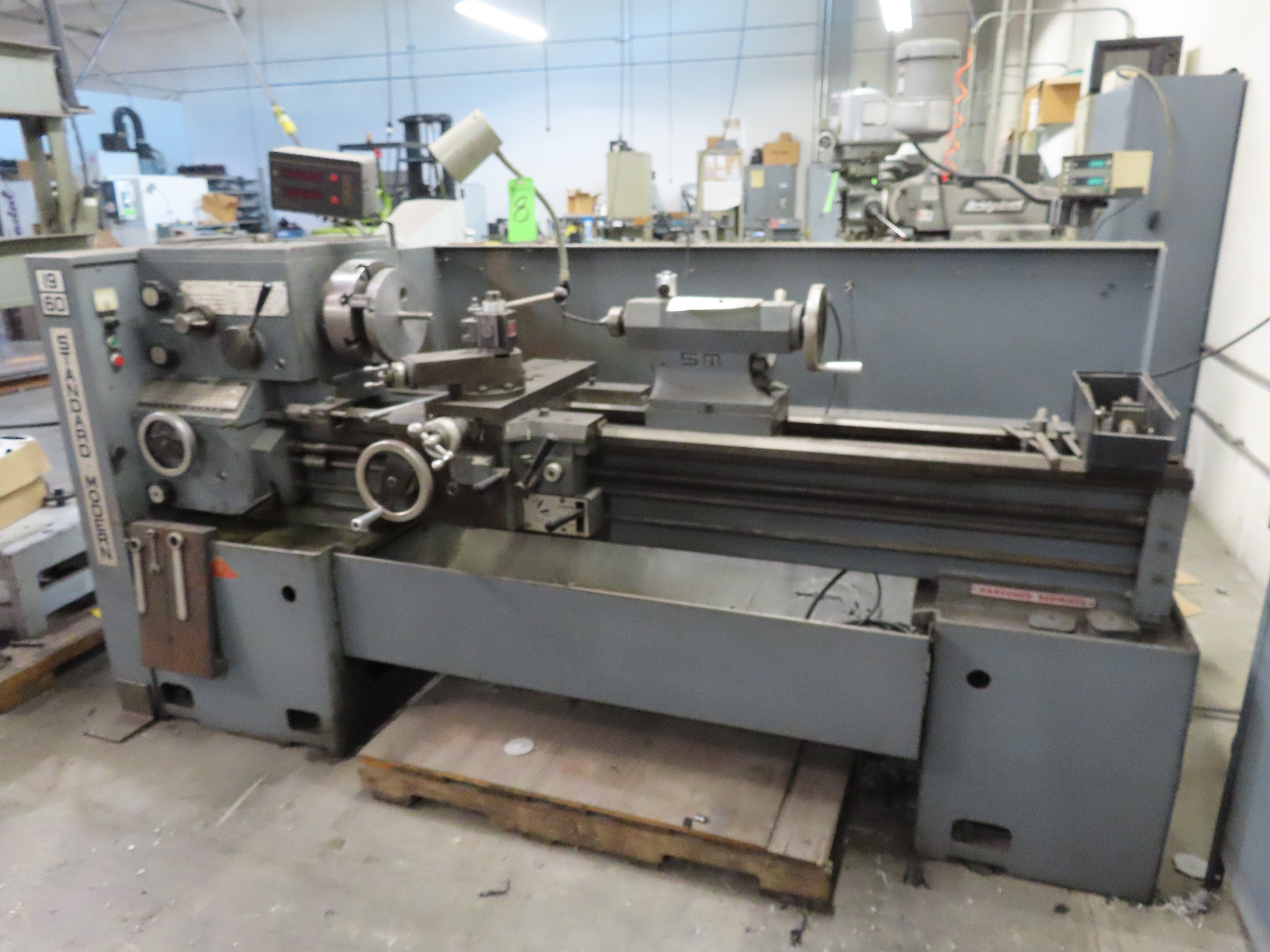 Standard Modern Engine Lathe, 19'' x 60'' w/ 4-Jaw Chuck Armstrong Tool ...