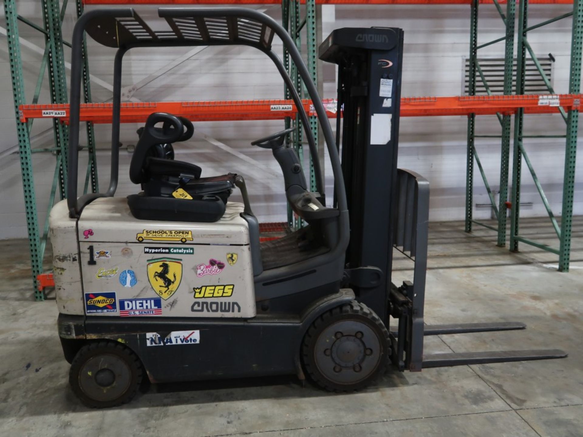 Crown 4000 Series Electric Forklift Model FC4020-50TT188, 4,600 Lb Cap ...