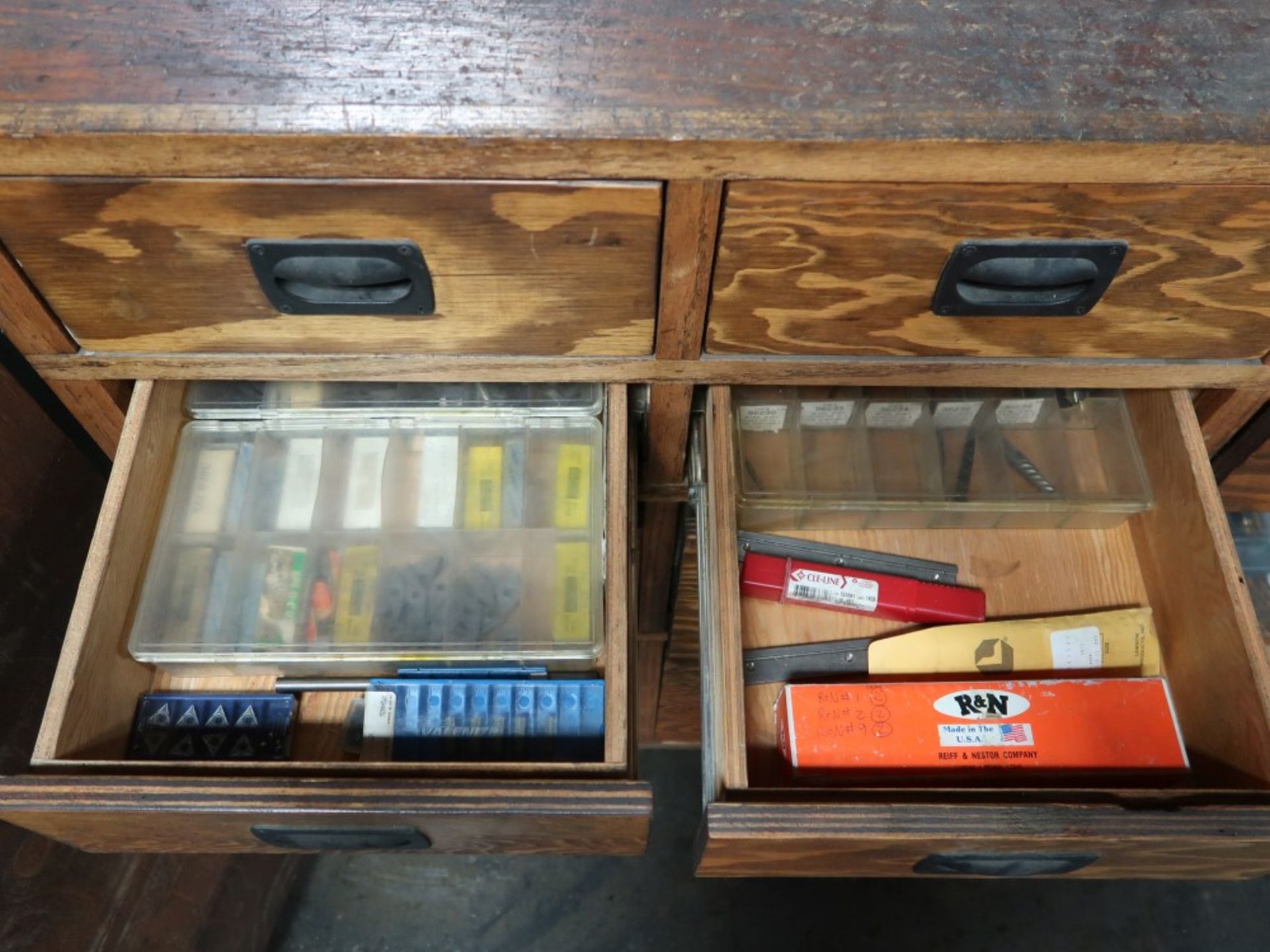 (2) CABINETS W/ CONTENTS INCLUDING: LARGE ASSORTMENT OF DRILLS ...