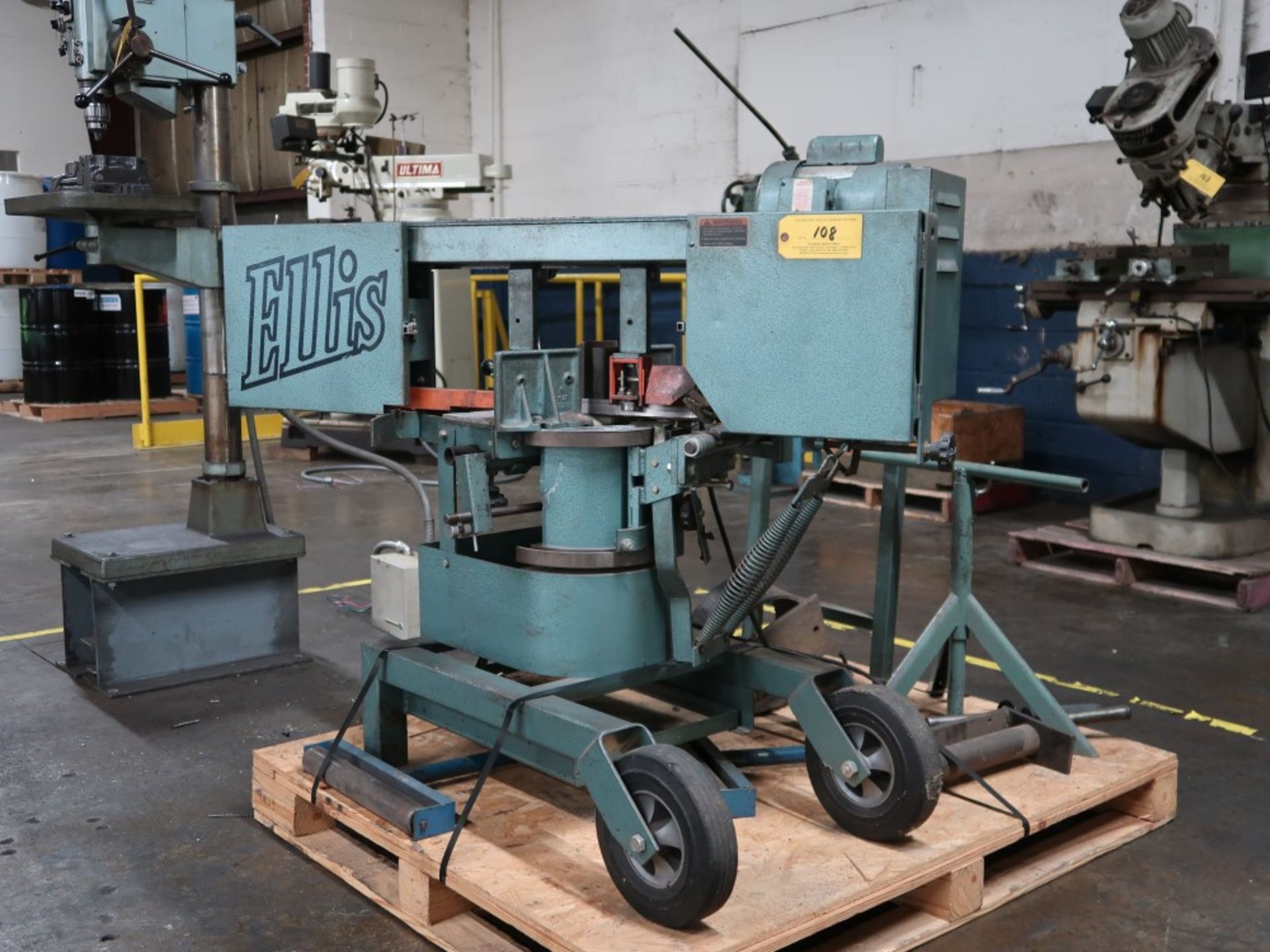 ELLIS MITRE PORTABLE BAND SAW MODEL 1600, BLADE SIZE 10' X 1" X .035"