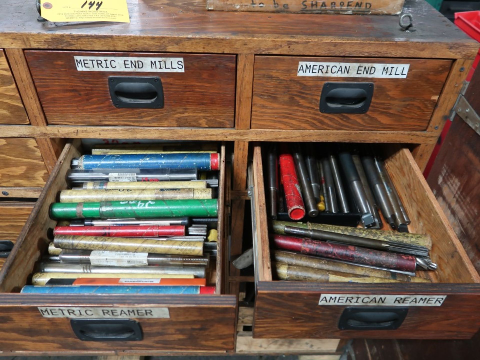 (2) CABINETS W/ CONTENTS INCLUDING: LARGE ASSORTMENT OF DRILLS ...