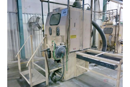 Empire Pro Finish Model 4848 Sand Blast Cabinet w/ Infeed Table, s/n ...