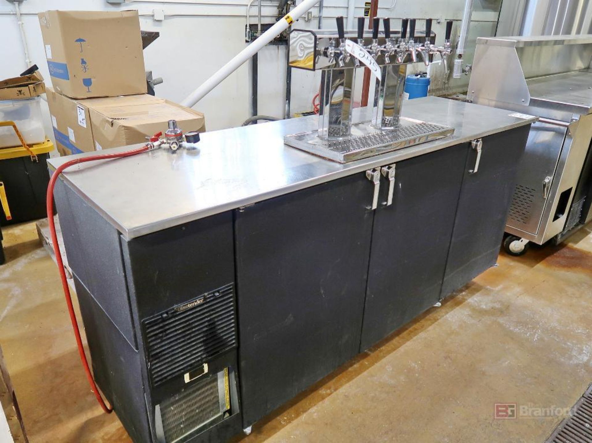 Glastender Keg Cooler w/ 8 Dispensers Model BB84-L1-BS (LRR)