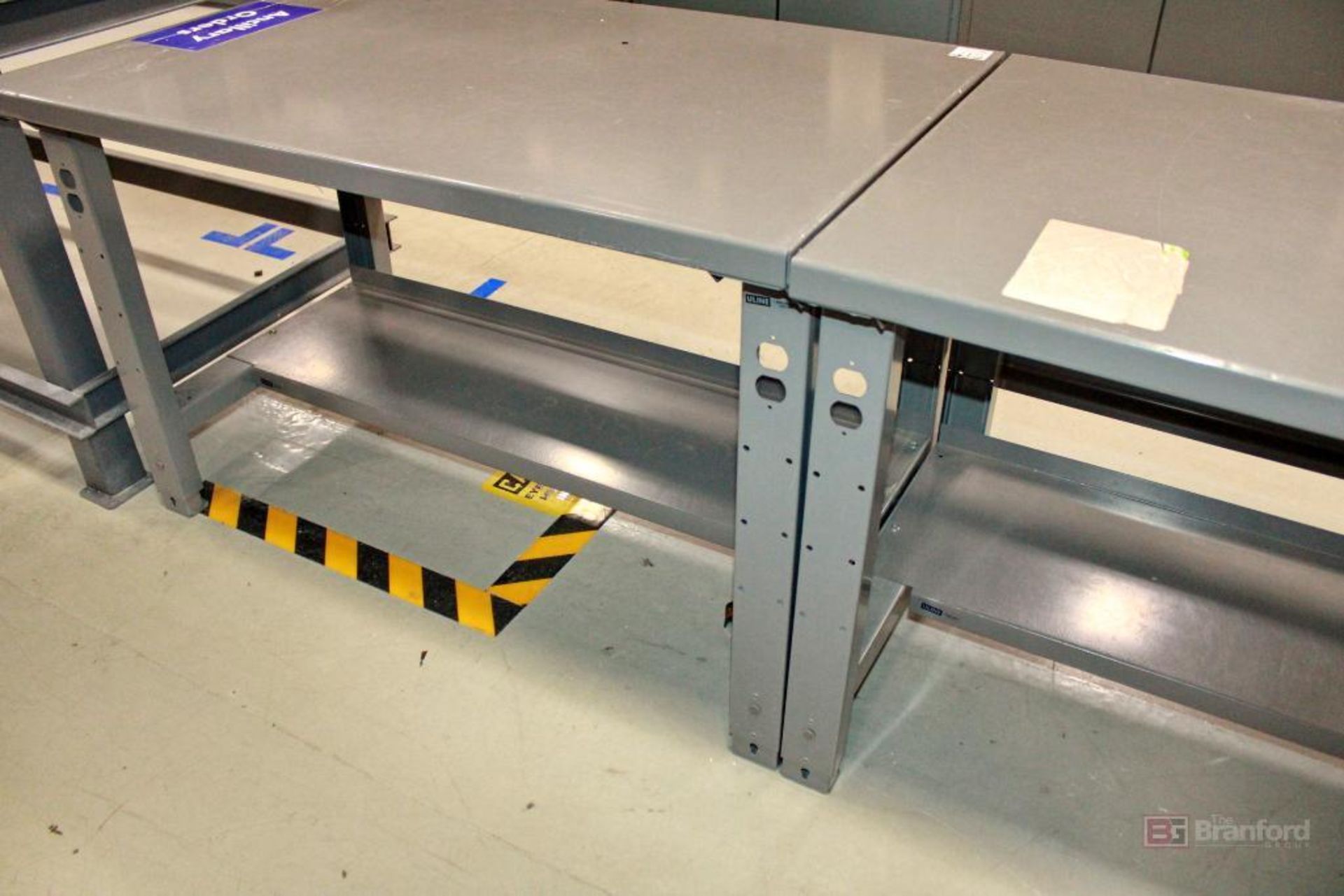 (2) Metal Shop Tables, 4ft x 30inches, 31inches tall, Tables / Desks