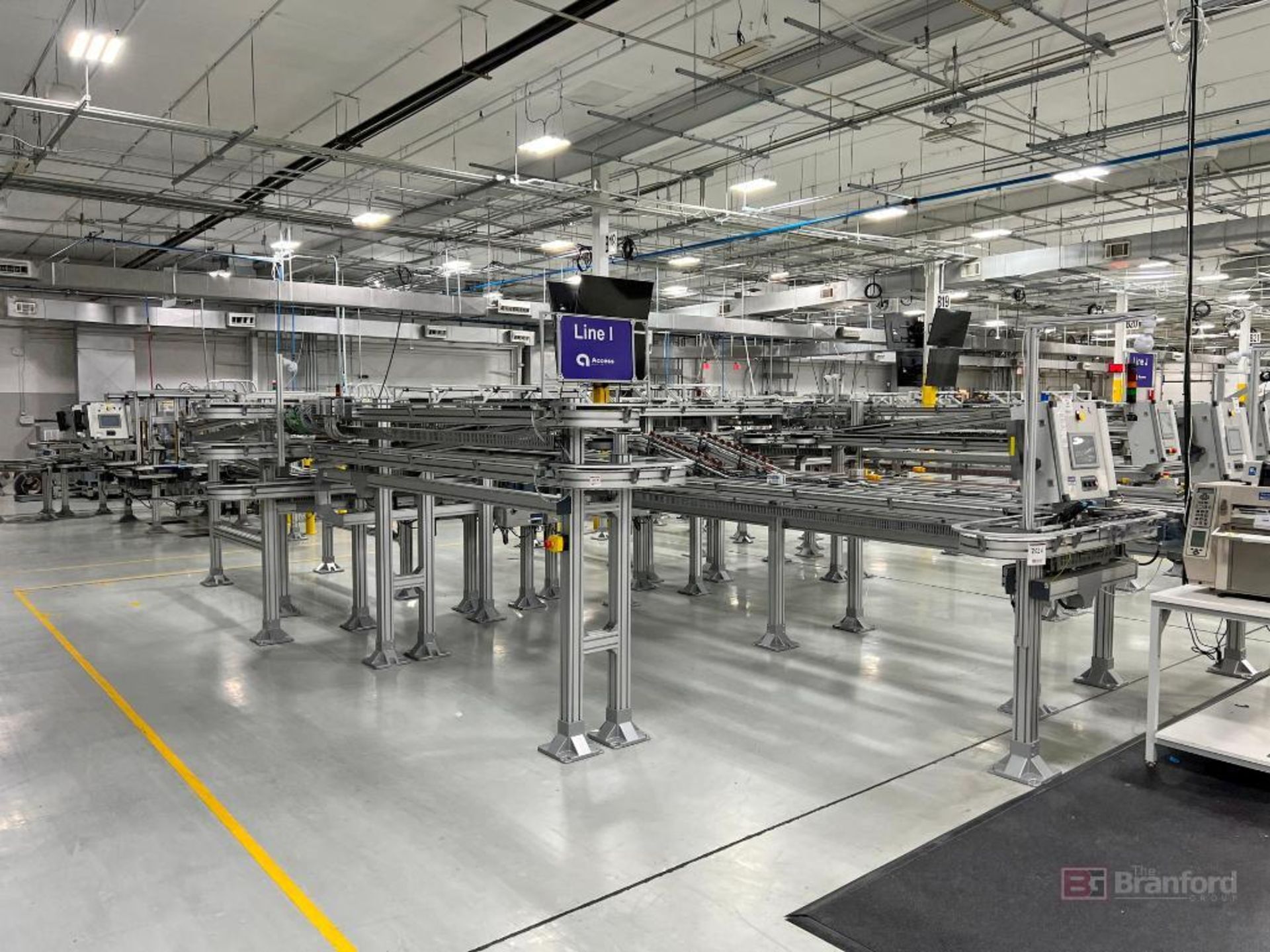 Flexlink Gen2 Multi-Layer Belt Conveyor System with DRO main control ...