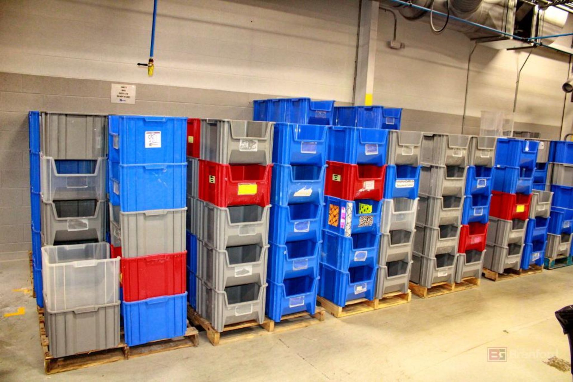 (370) Stackable Totes , 16inches x 17.5inches, 12 inches tall