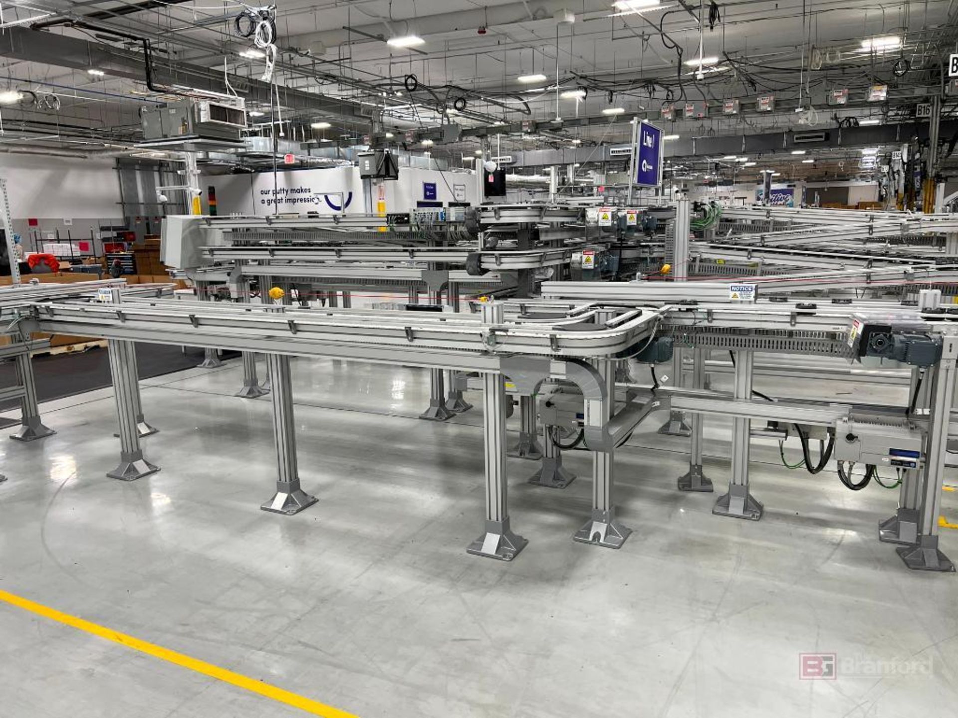 Flexlink Gen2 Multi-Layer Belt Conveyor System with DRO main control ...
