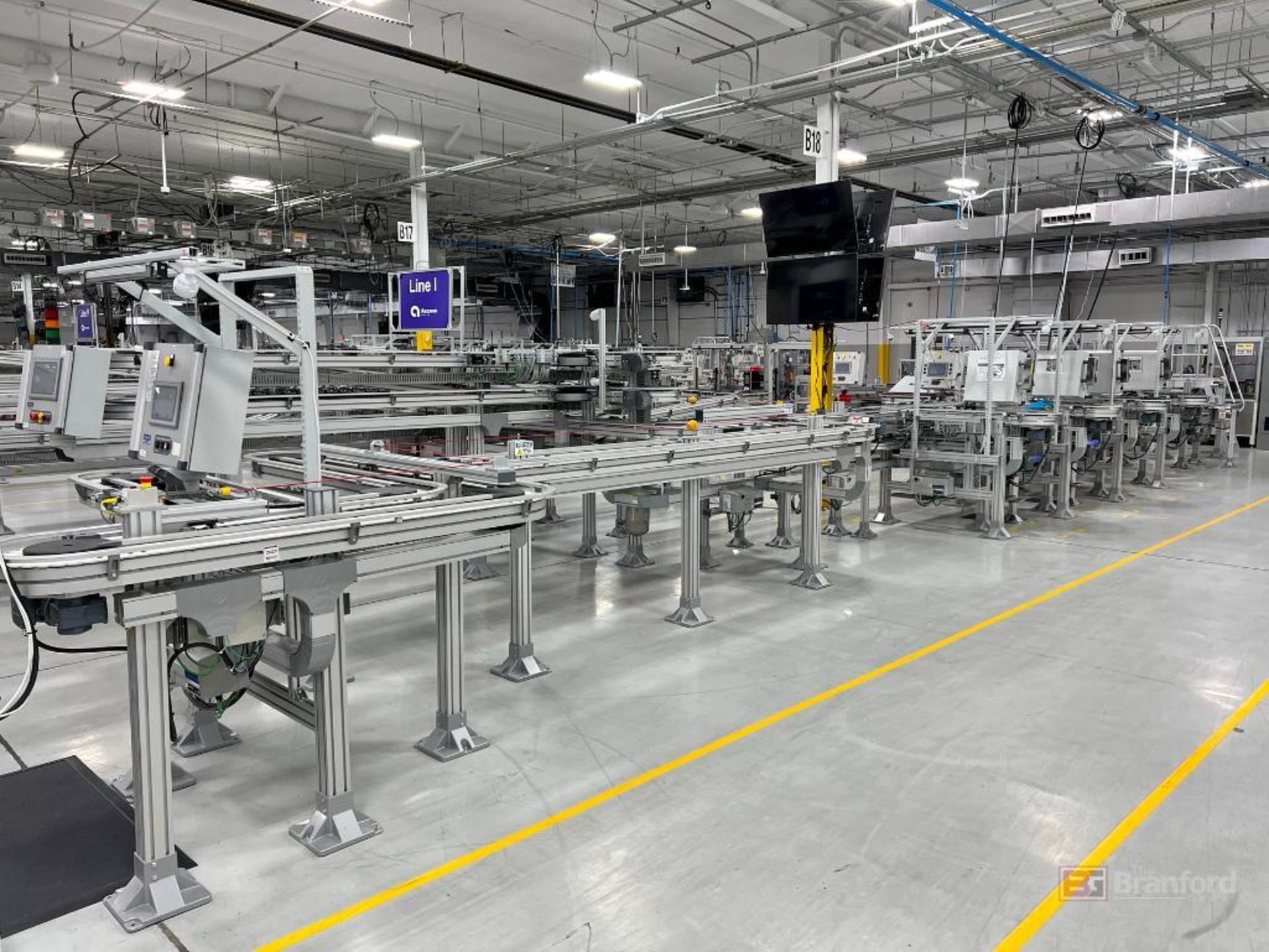 Flexlink Gen2 Multi-Layer Belt Conveyor System with DRO main control ...