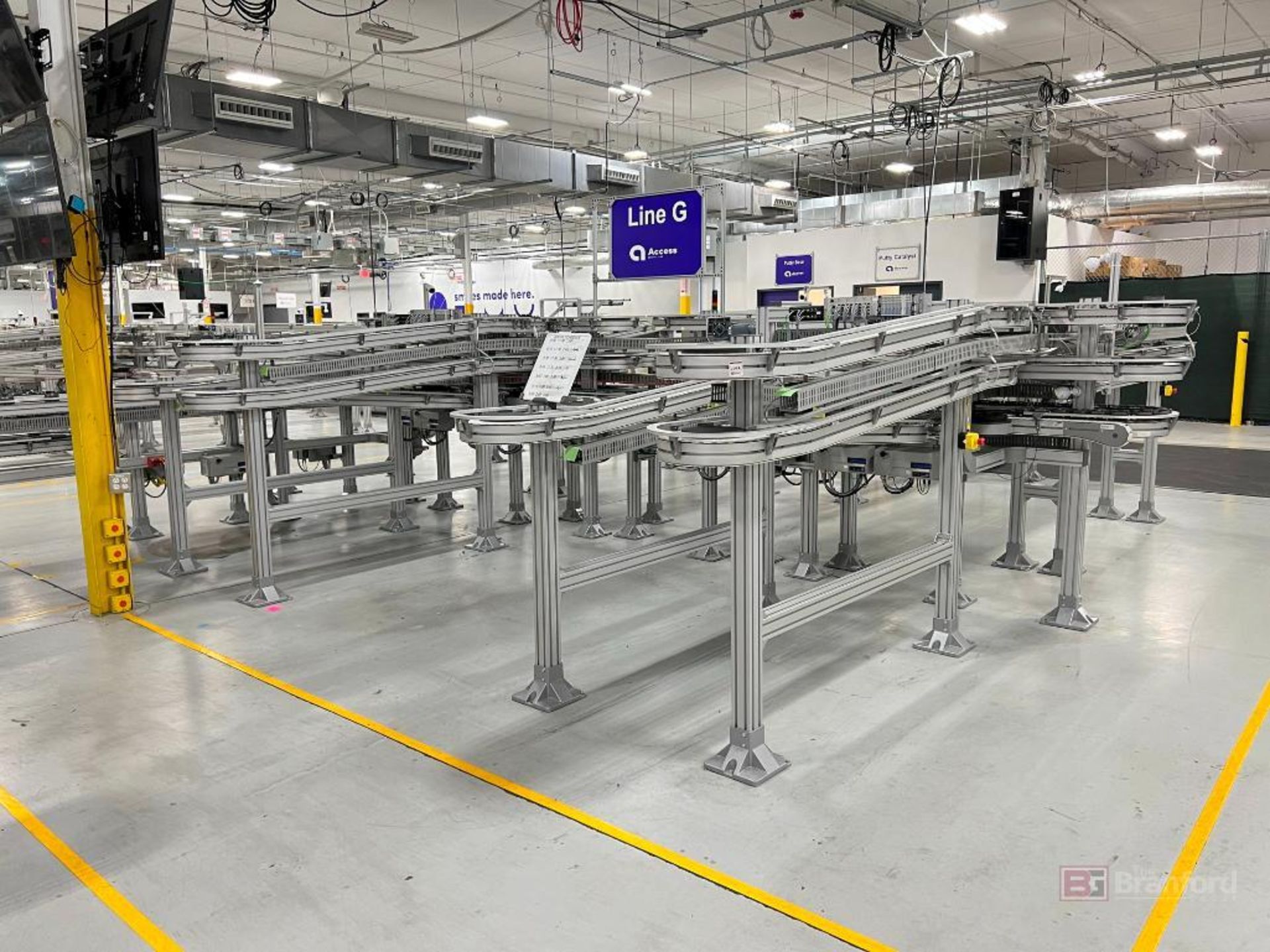Flexlink Gen2 Multi-Layer Belt Conveyor System with DRO main control ...
