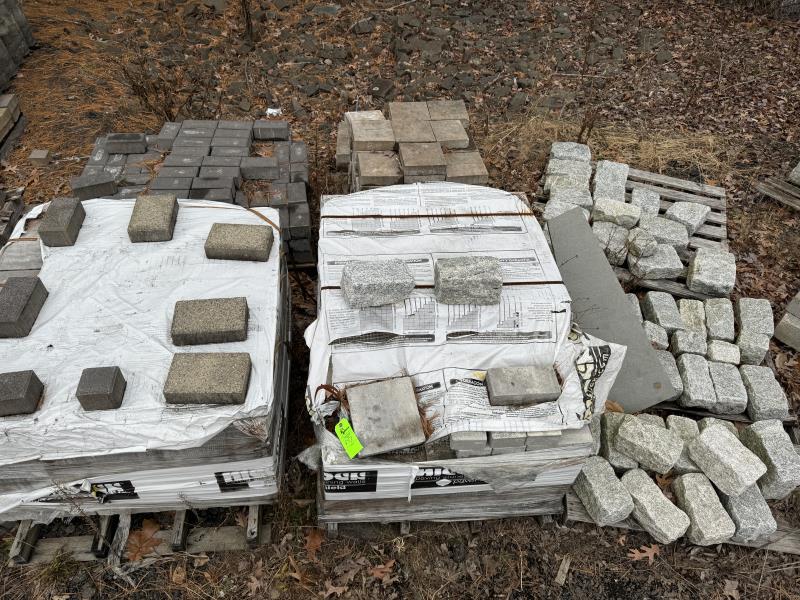 (6) Pallets Of Pavers, Bricks & Cobble Stone