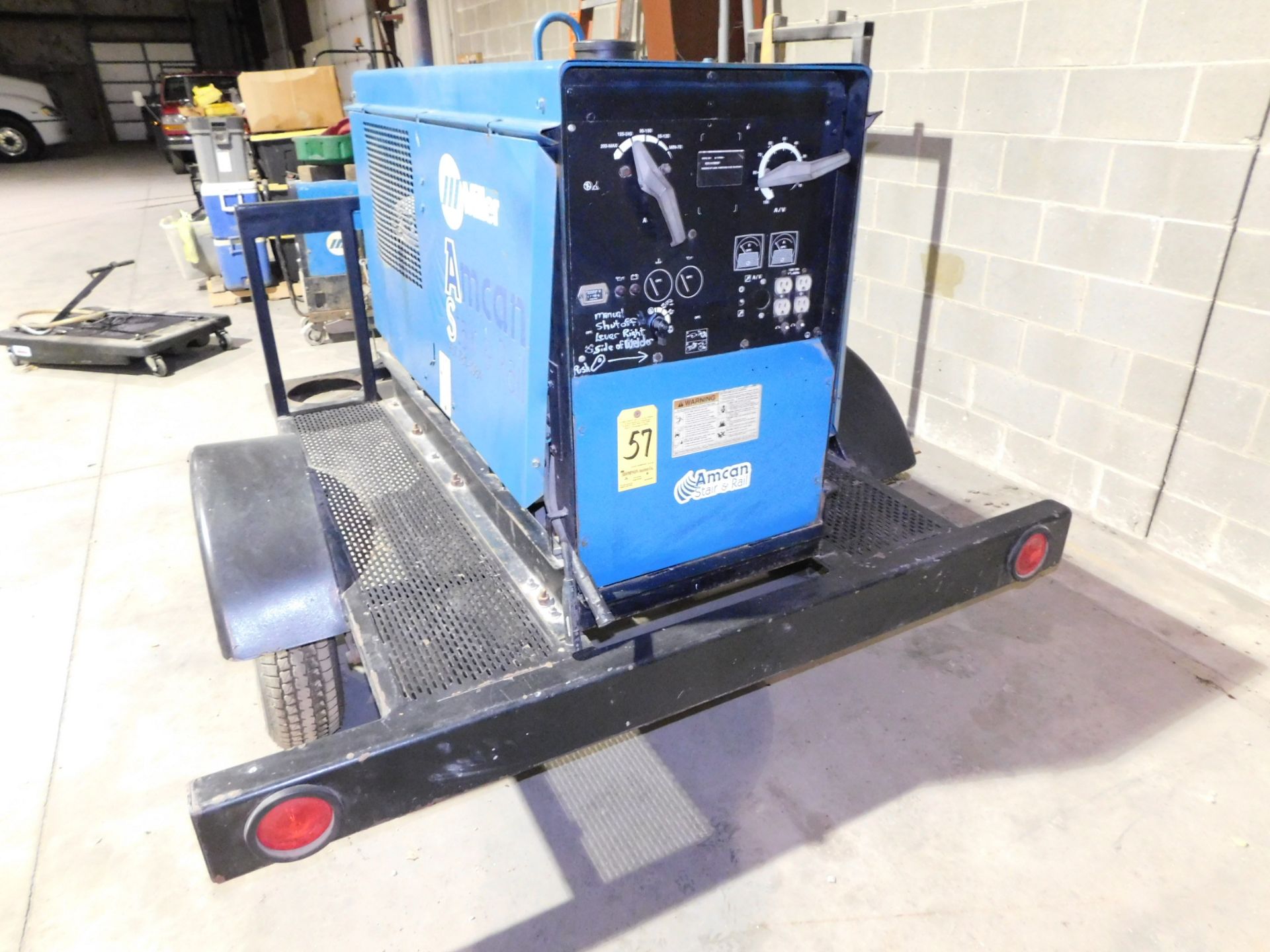 Miller Big Blue 251D Trailer Mounted Diesel Powered Welder/Generator, s ...