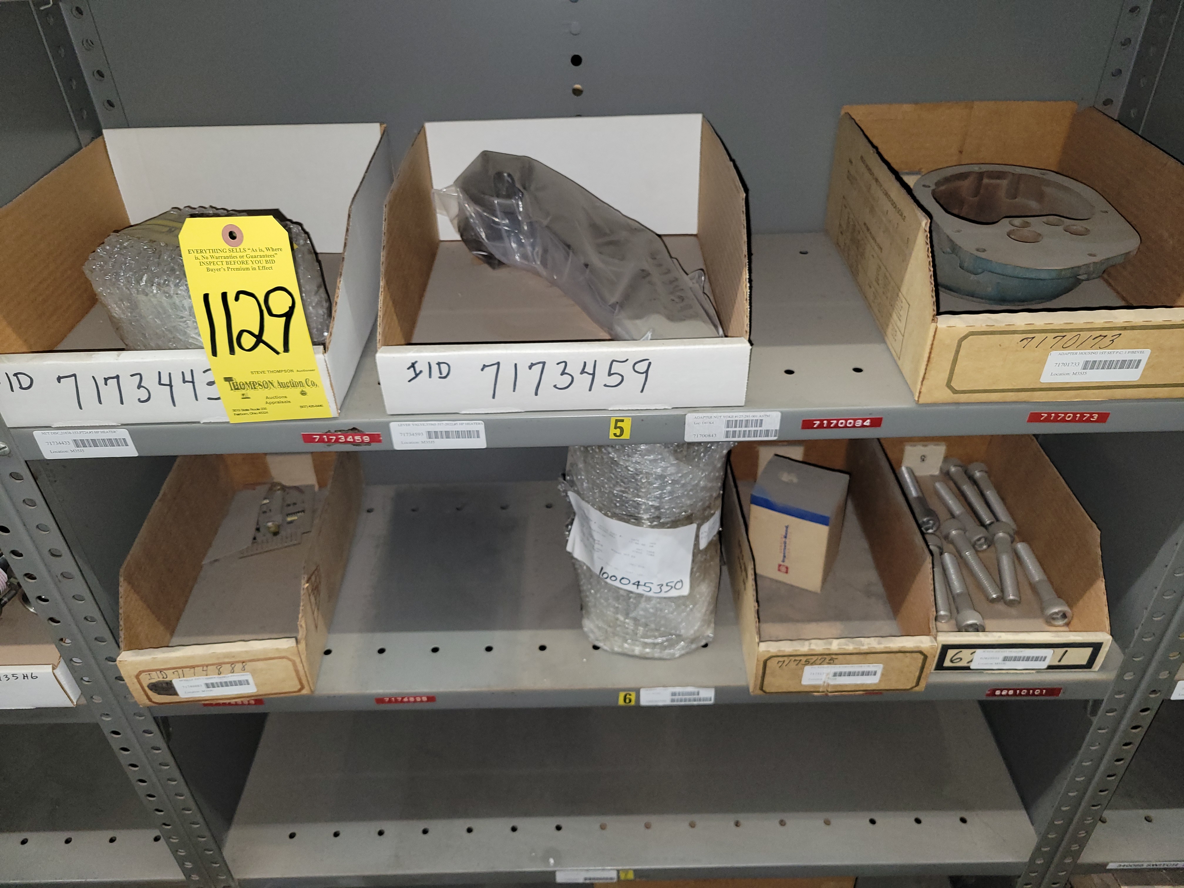 Lot - Switches, Pump Impellers, Thrust Bearing Housings, Yoke Nut ...
