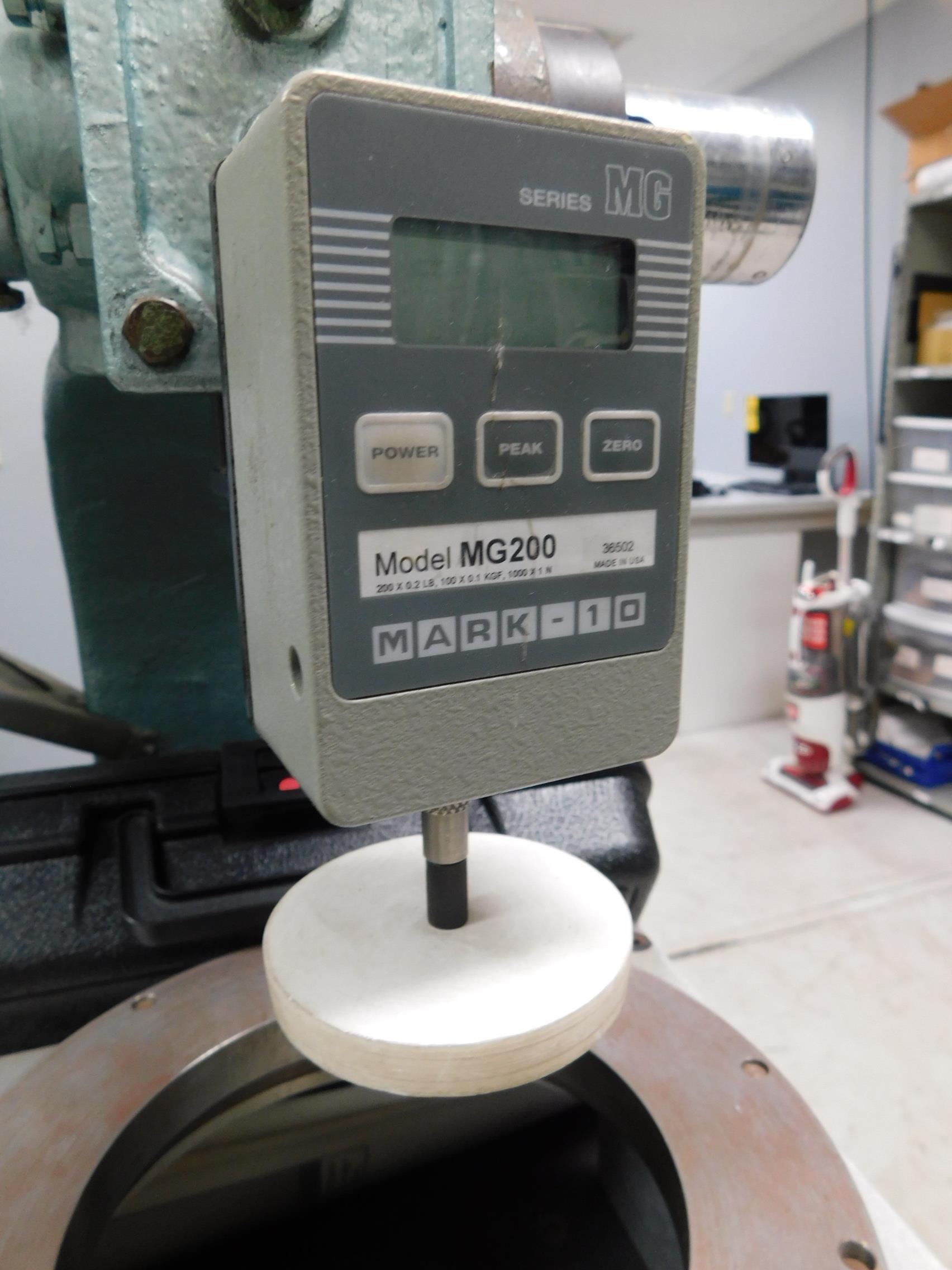 Arbor Press with MG-200 Digital Force Gage and Stand