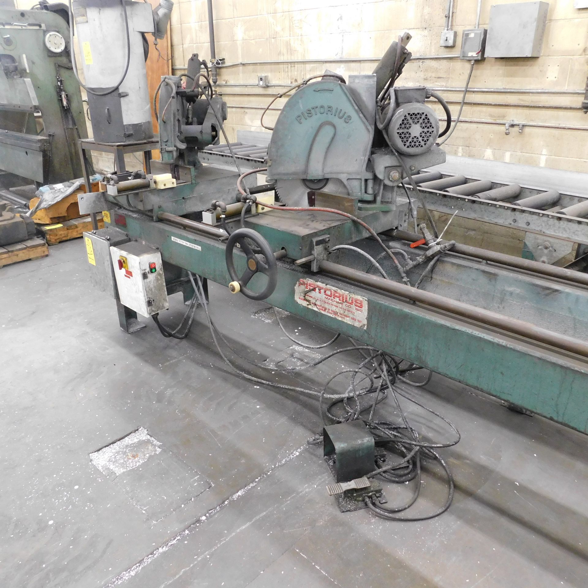 Pistorius Double Head Miter Cut Saw, Model DC12P, s/n 188938, 3 HP ...