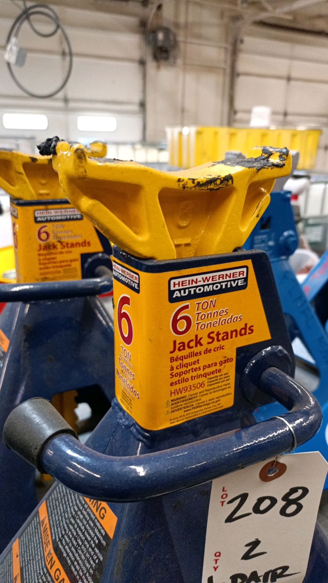 Hein Warner Automotive Pair 6-Ton Jack Stands, M/N- HW93506