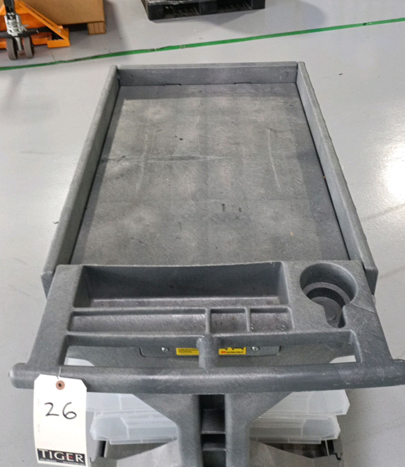 Uline Mobile Workstation-Bin Utility Cart, M/N- H-1495, 400lb Max ...