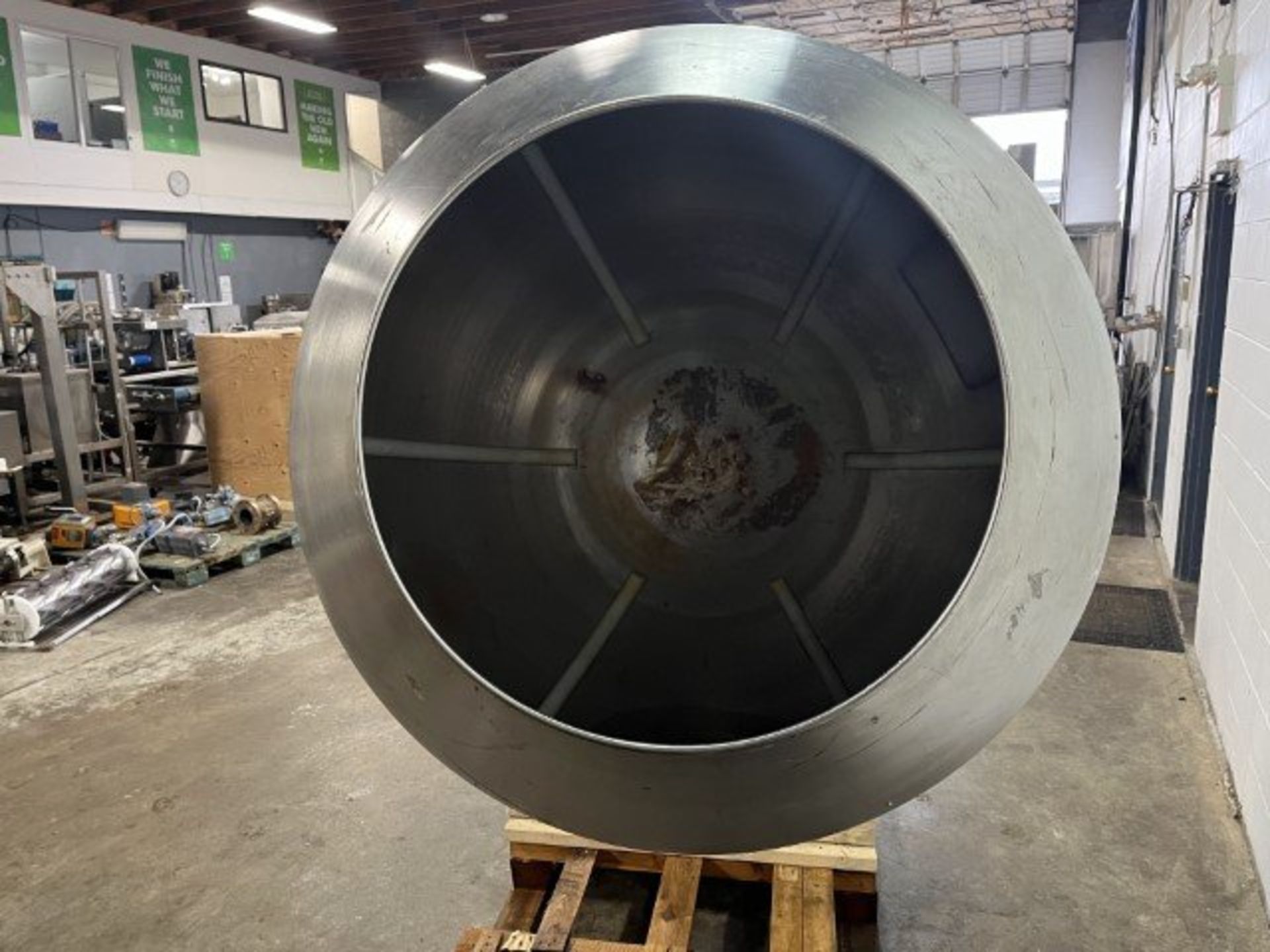 Coating Pan 52" diameter Stainless Steel with (6) Plastic Baffles for ...