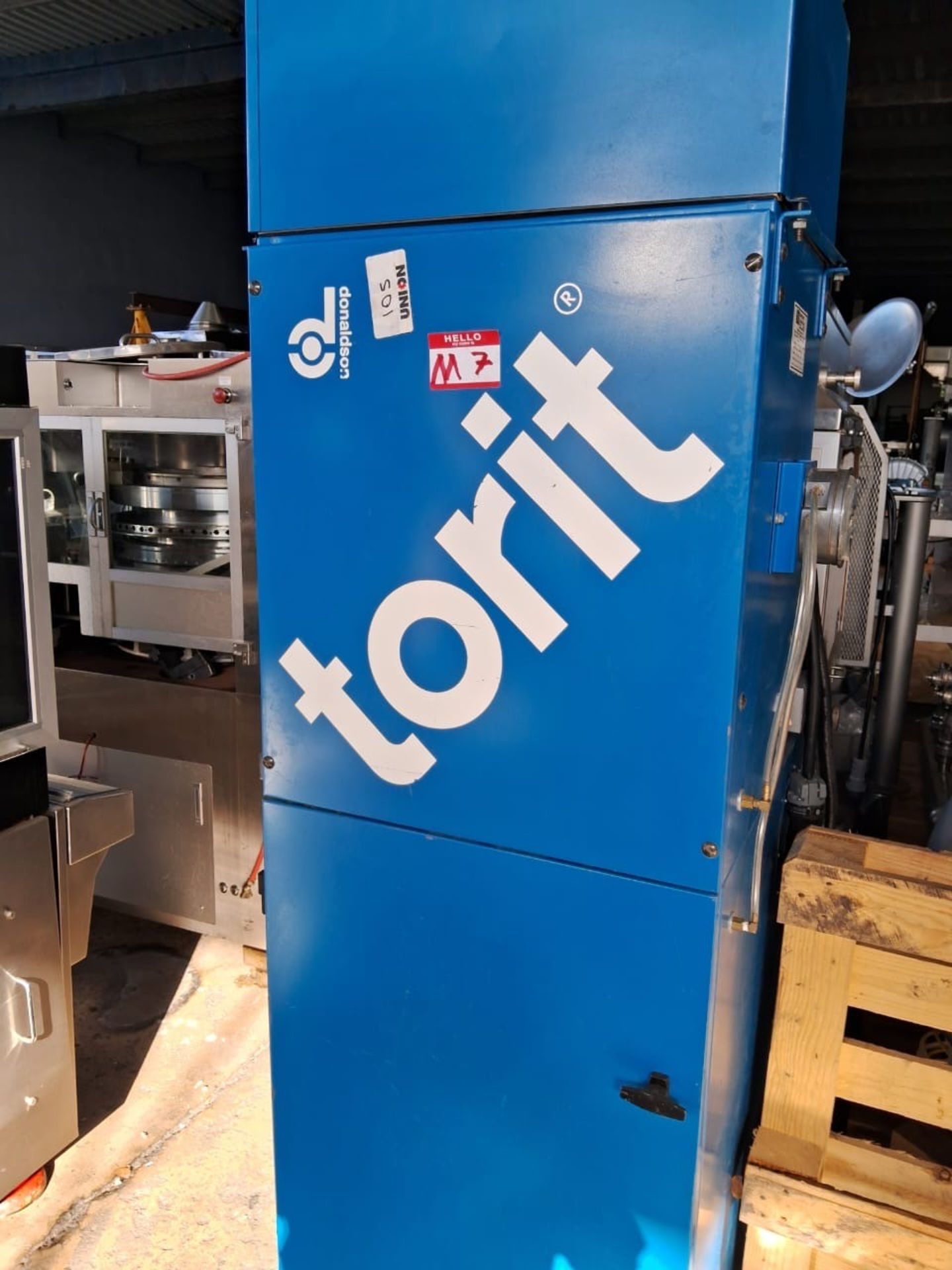 Torit Donaldson model VS1500 dust collector, 5HP, 3 phase, 60 cycles ...