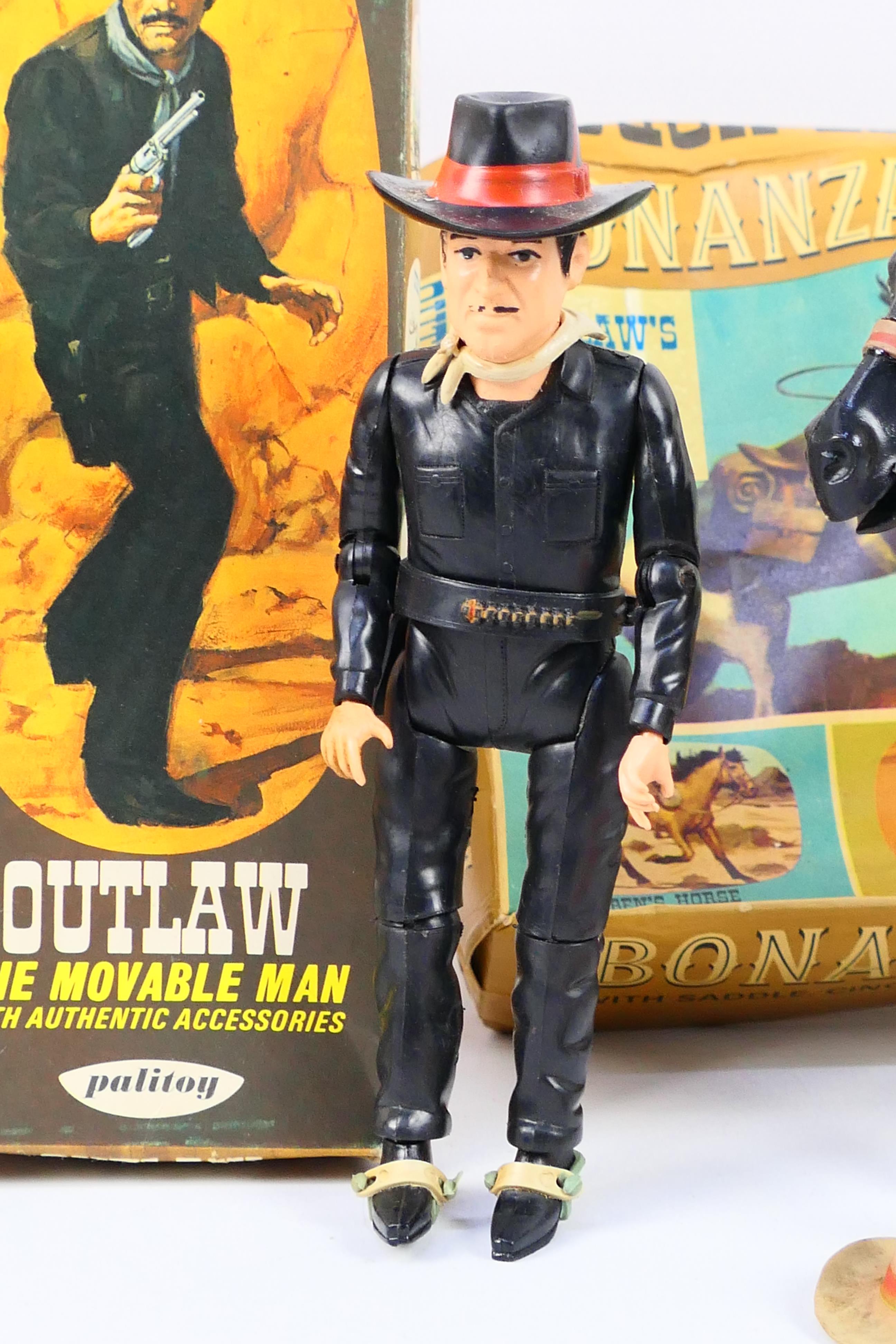 Palitoy - Bonanza - 3 x boxed items, Outlaw # 36004, Ben # 36001 and ...