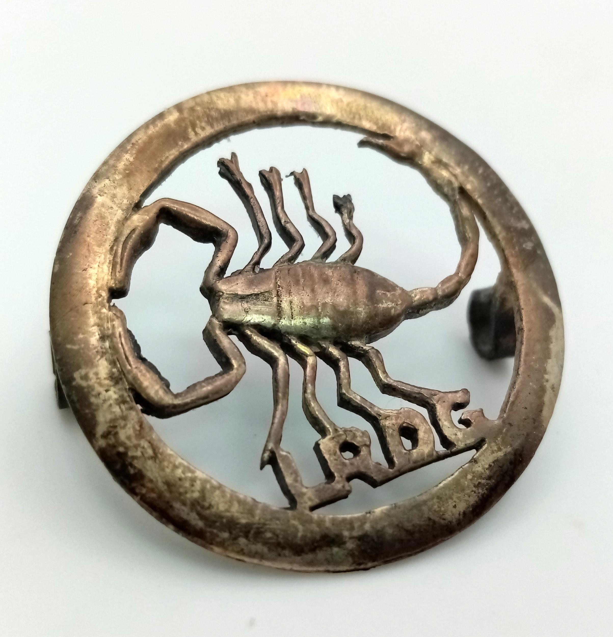 WW2 Silver Long Range Desert Group Cap Badge. With Egyptian Hallmark ...