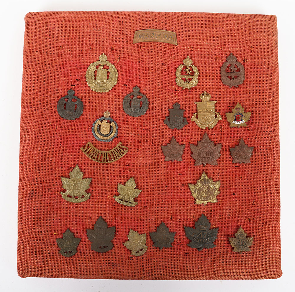 Grouping of WW1 Canadian CEF badges to include the 50th Infantry ...
