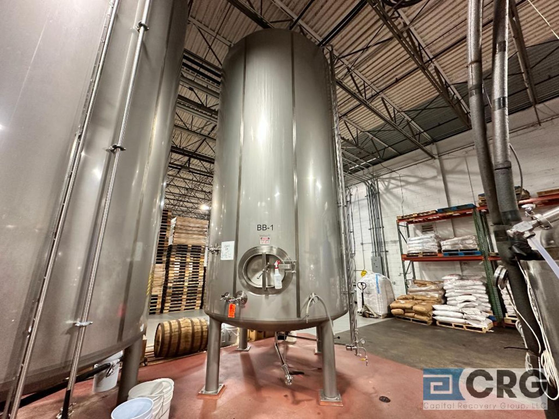 2012 Mueller 150 BBL Jacketed Dish Bottom Stainless Steel Brite Tank ...