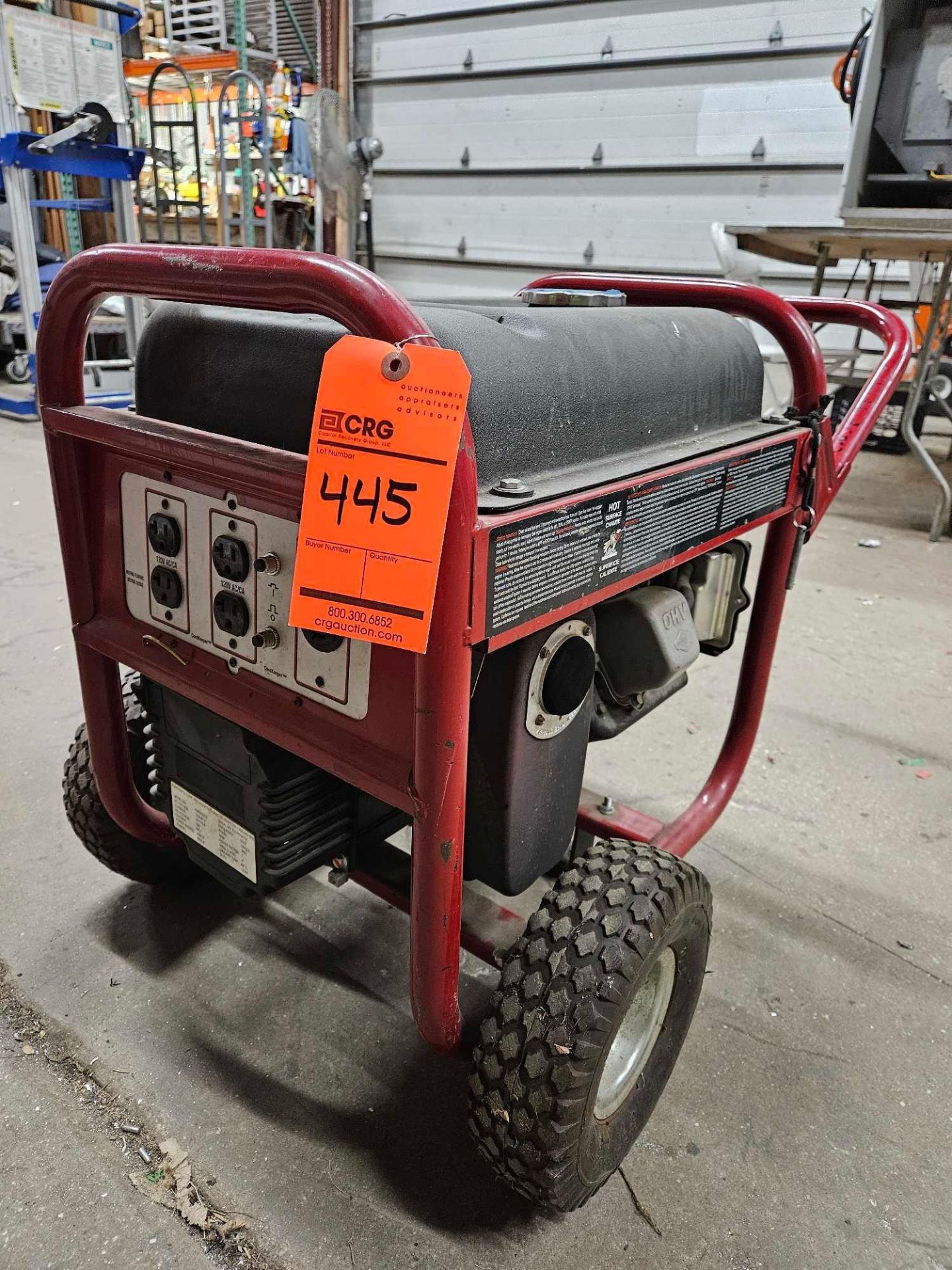 Coleman 4,000W portable generator m/n PM0543250, s/n E23900453E