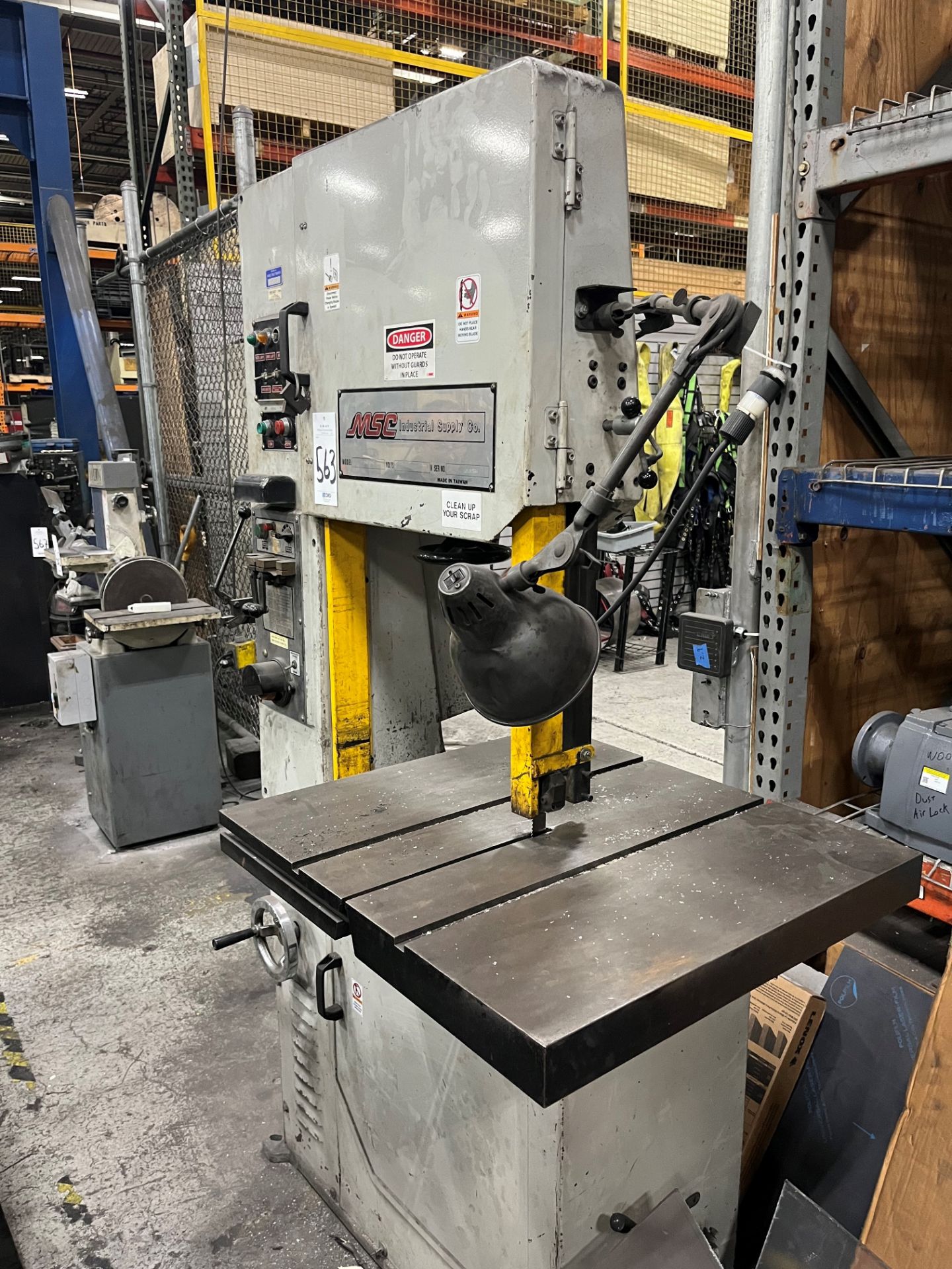 MSC model 09514647 vertical band saw; s/n 450334; 20" throat depth; 27 ...