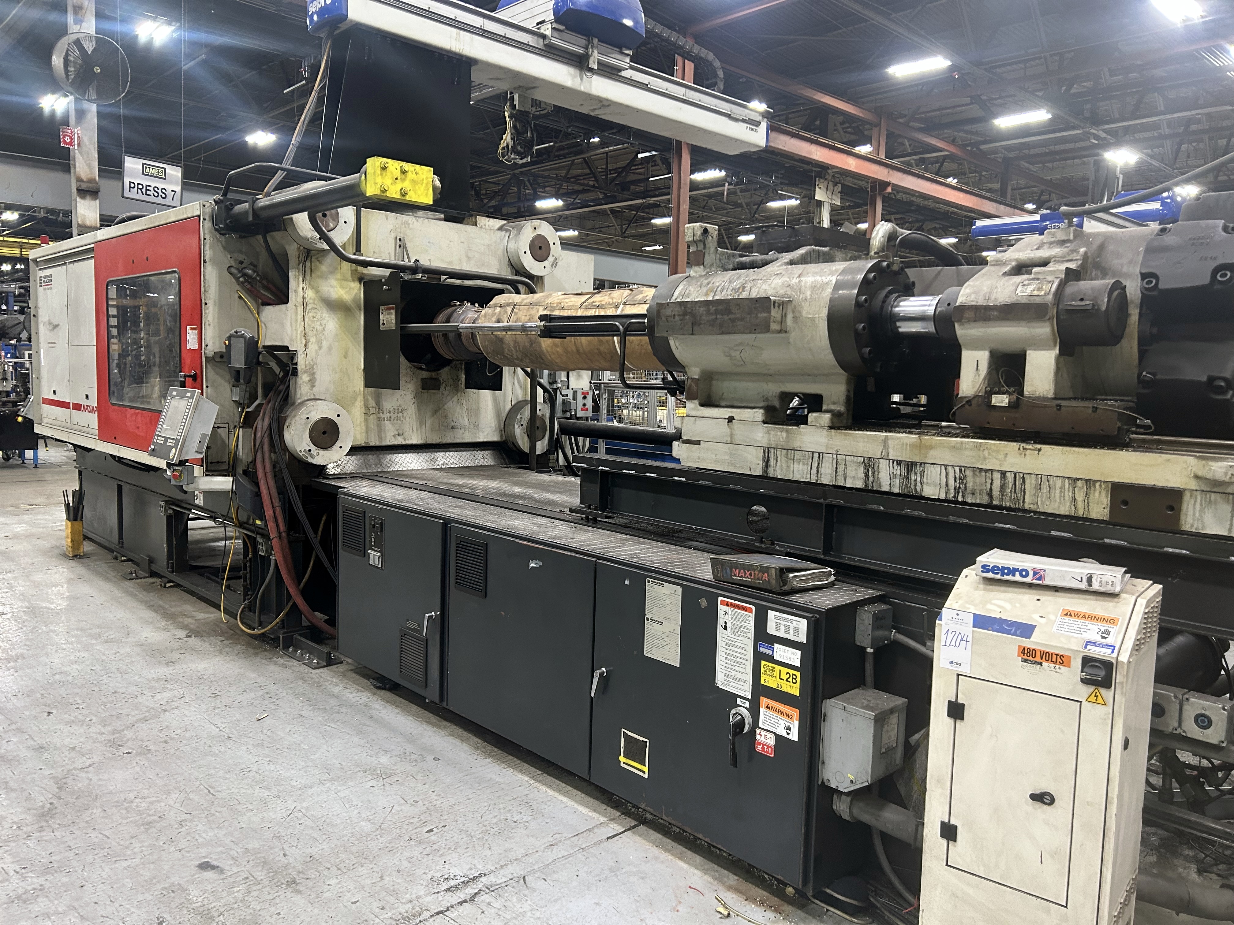 2002 Cincinnati Injection Molding Machine, Model MM880 232, Hydro Mech ...