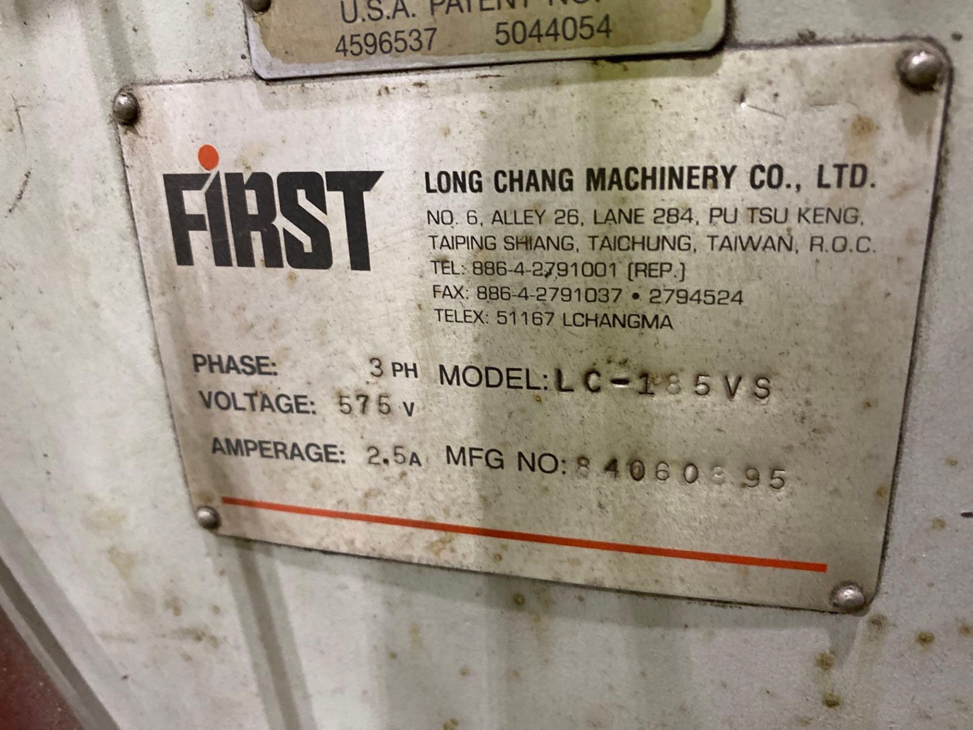 First LC-185VS milling Machine, 3hp 60 to 4500rpm, with 50in. x 10in. table
