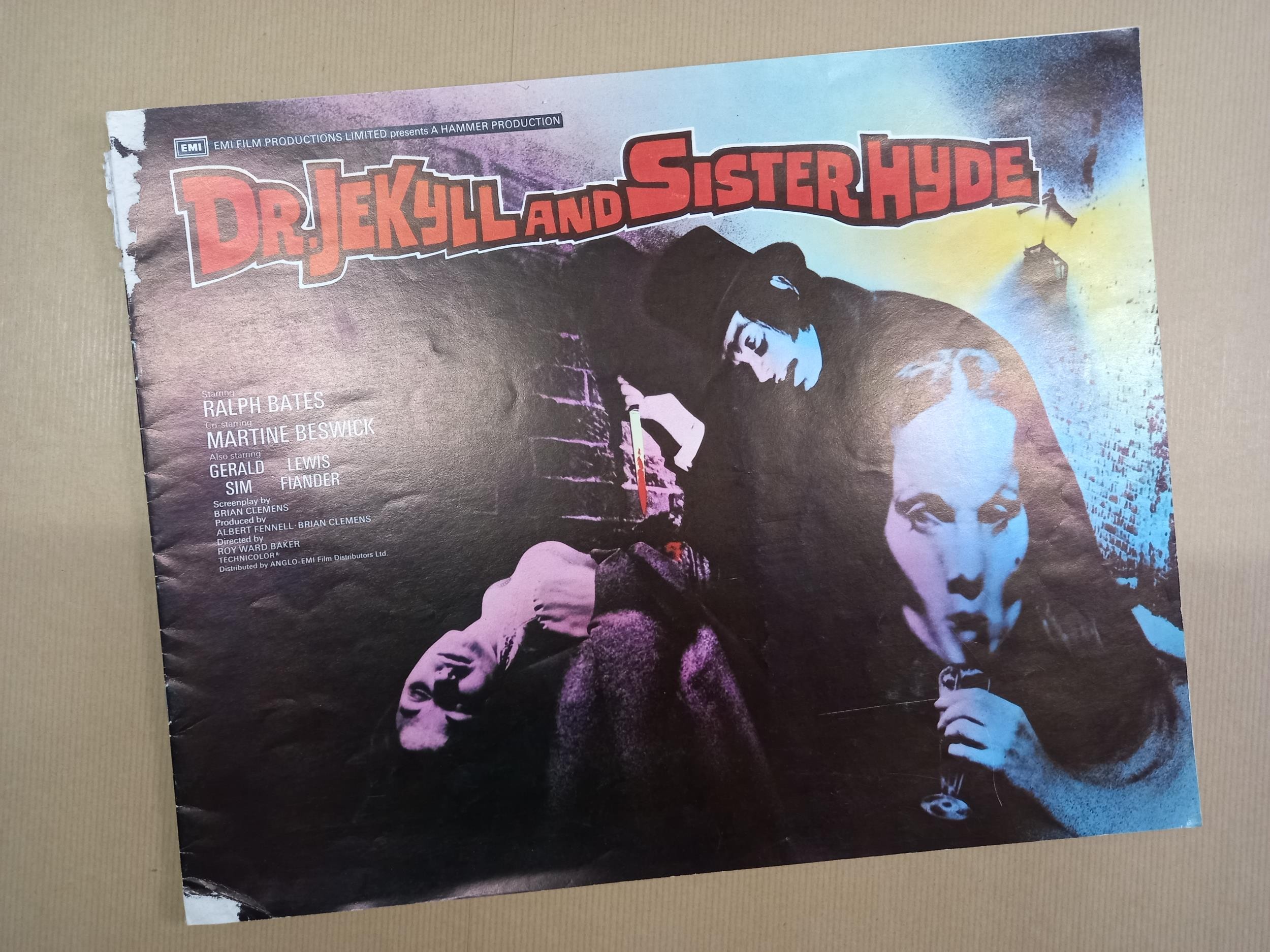 Doctor Jekyll & Sister Hyde, 1971, Campaign Book Hammer Horror starring ...