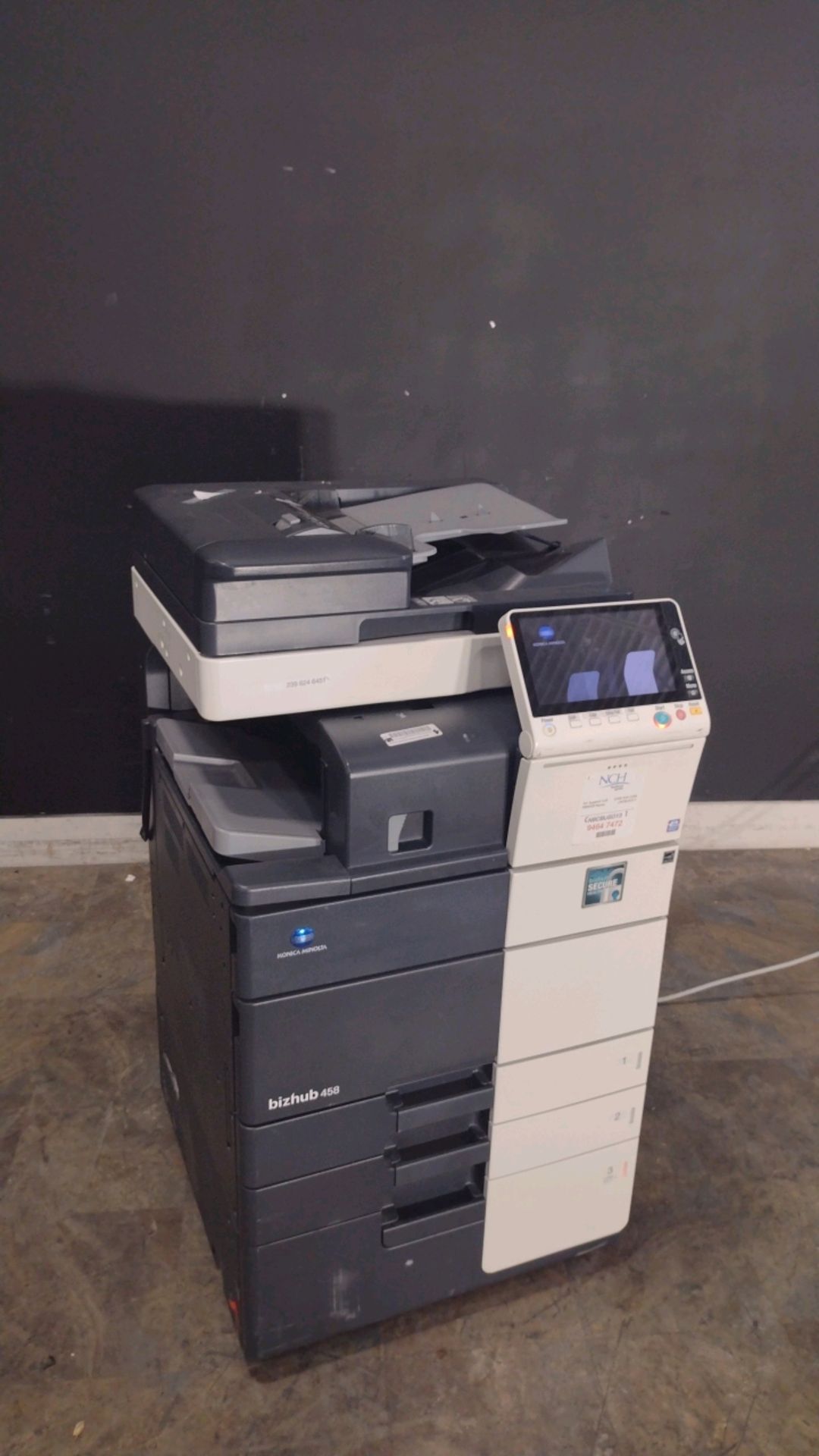KONICA MINOLTA BIZHUB 458 MULTIFUCTION COPIER (LOCATED AT 701 NW 33RD ...