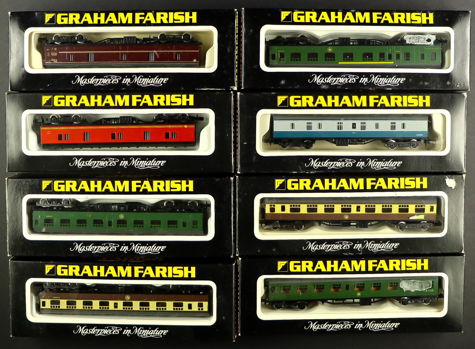 N GAUGE GRAHAM FARISH COACHES AND ROLLING STOCK. Includes 0695, 0684 ...