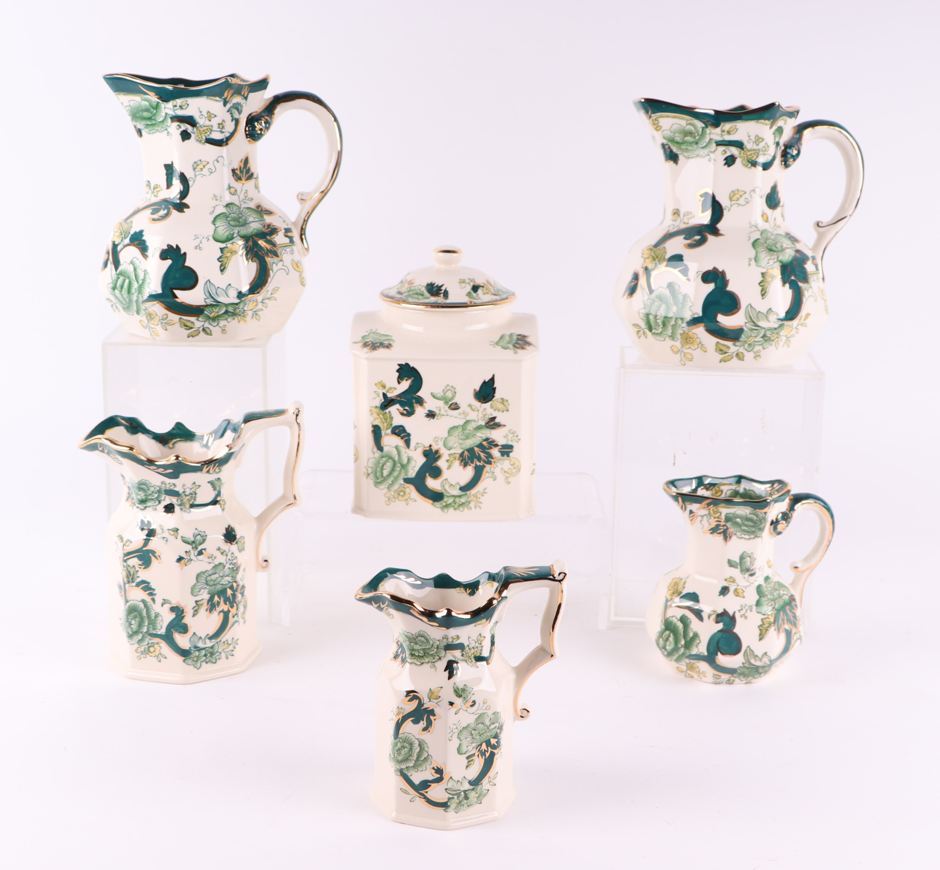 A quantity of assorted Masons Ironstone Chartreuse pattern tea wares ...